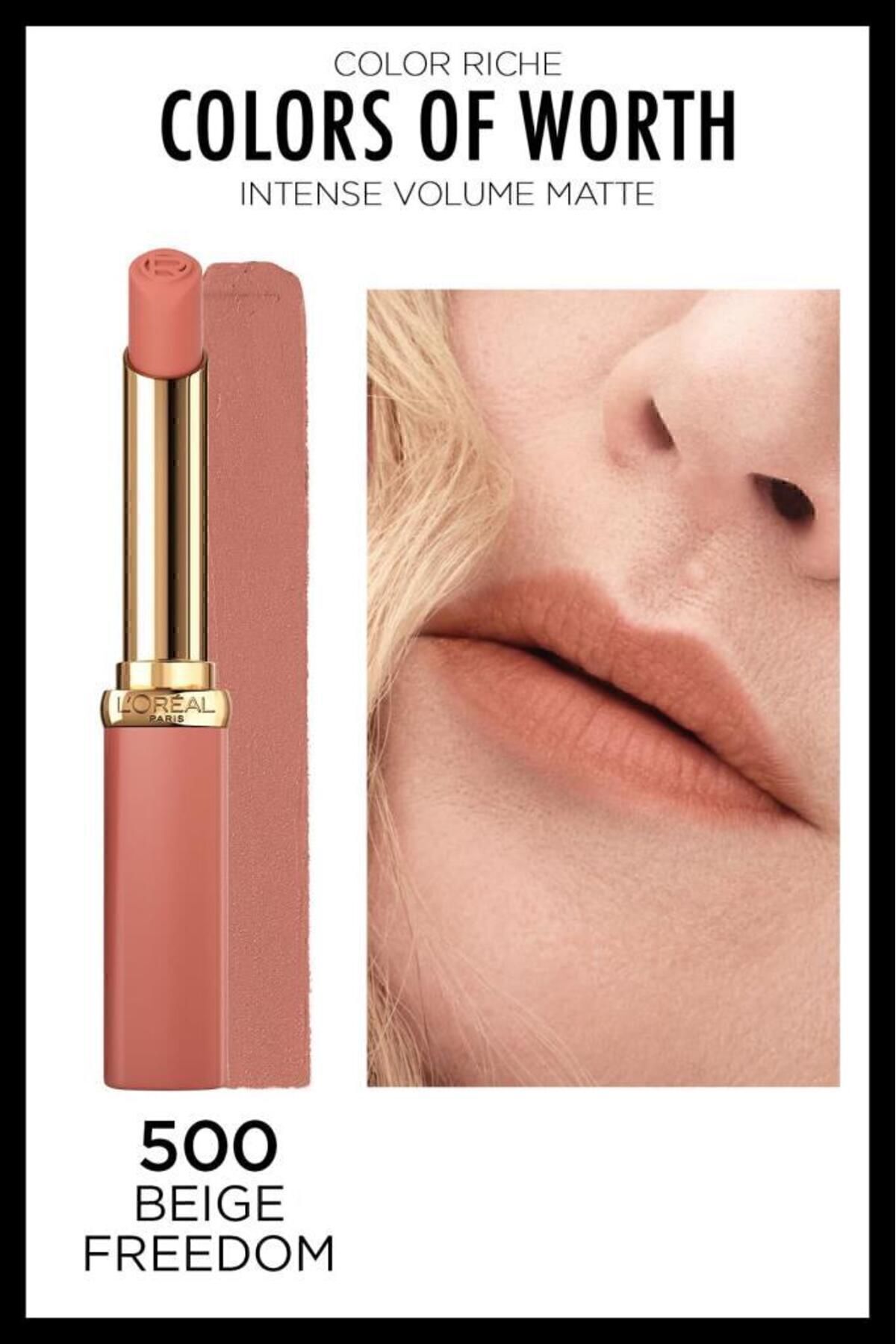 L'Oreal Paris Color Riche Colors Of Worth Intense Volume Matte Ruj -500 ...