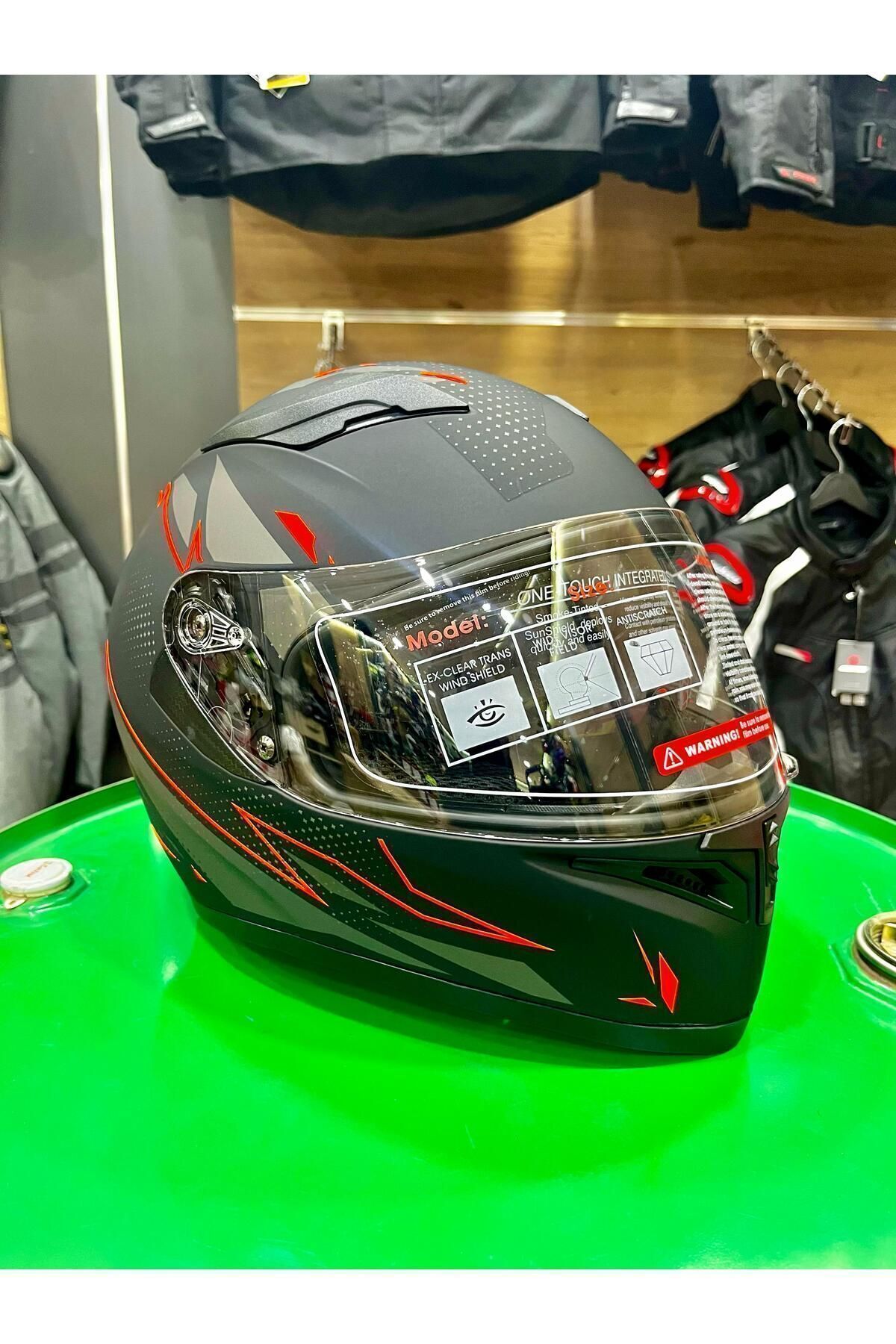 JK TEZ MOTOR FULL FACE KAPALI MOTOSİKLET KASKI GÜNEŞ VİZÖRLÜ JK-316 LUX ...