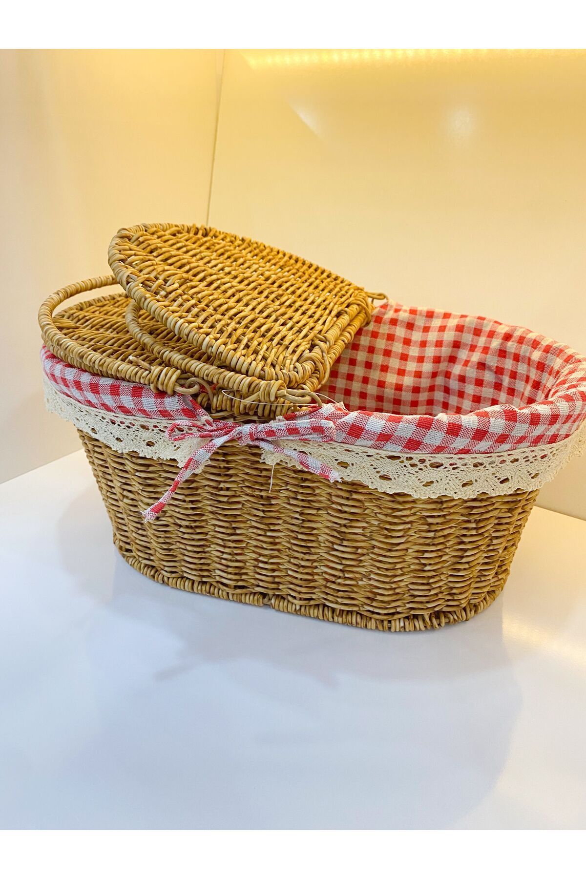 vanilinkitchen hasır piknik sepeti oval - Fiyatı, Yorumları