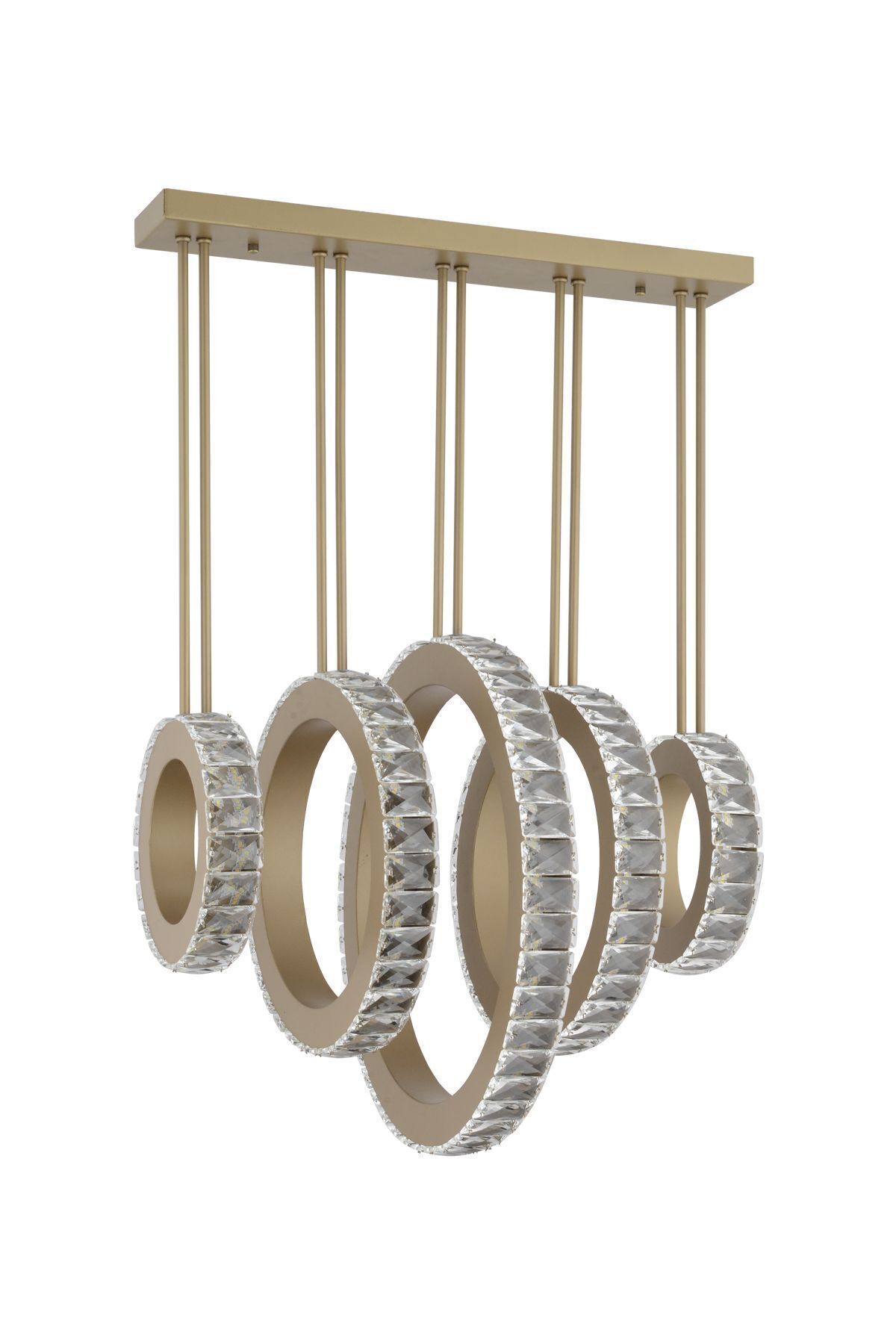 Apliqa Corina 5'li Asimetrik Sıralı Eskitme 3 Renkli 130 Watt Ledli ...