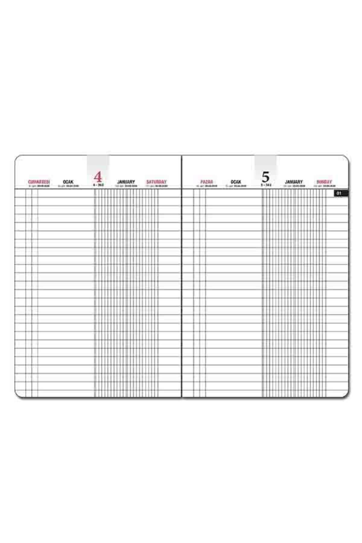 Gıpta 2025 Ticari Ajanda Günlük Kasa Ajandası 17x24 cm 112-EKK Gri ...