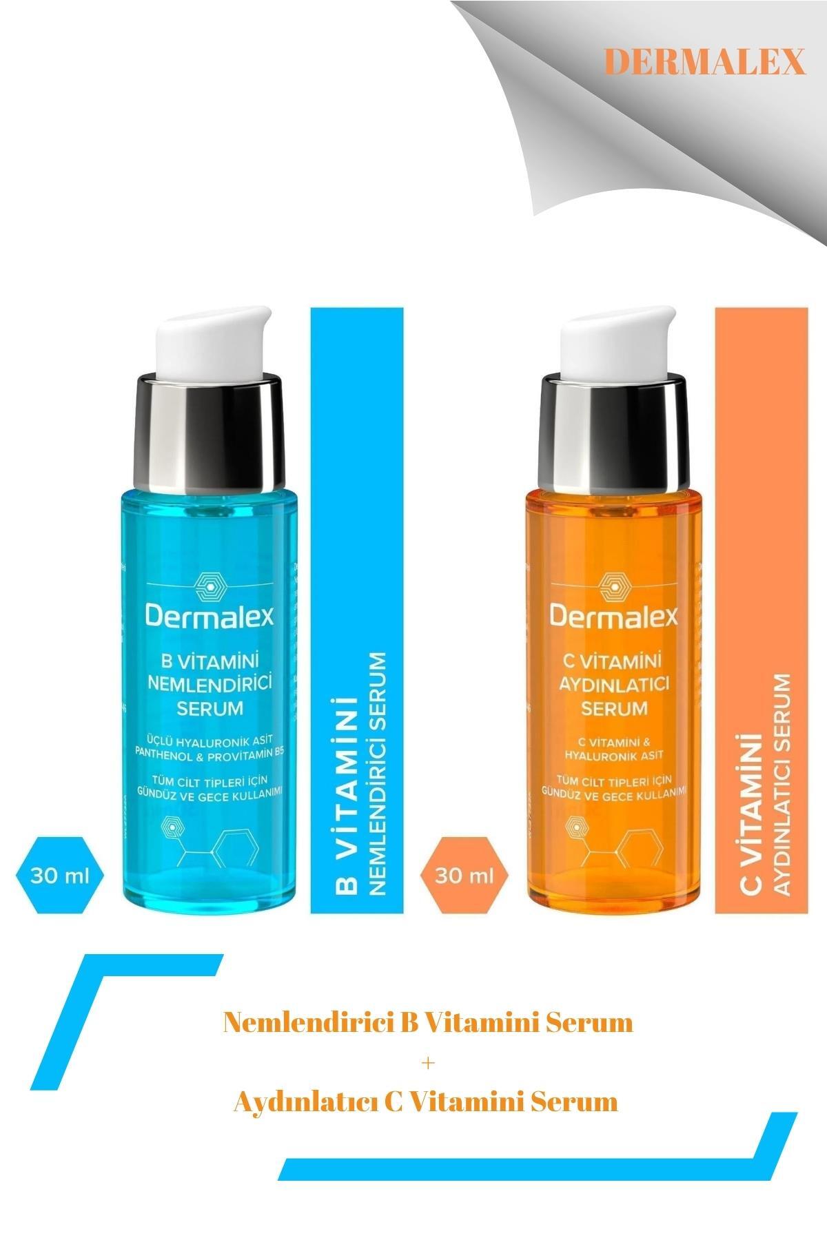 dermalex C Vitamini Aydınlatıcı B Vitamini Nemlendirici Serum Seti - 30 ml 2' li Set - Fiyatı ...