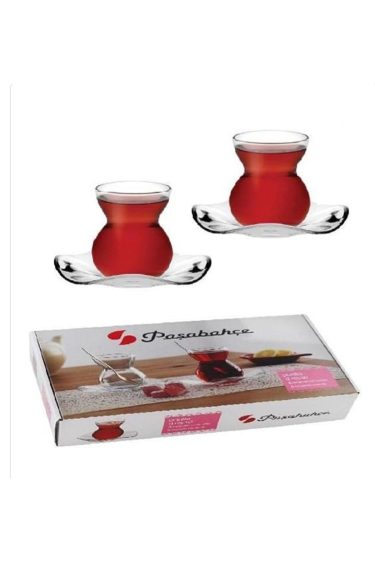 Paşabahçe 96574 Dantel Çay Takımı 140 cc 12 Parça 6 Adet Çay Bardağı 6 ...