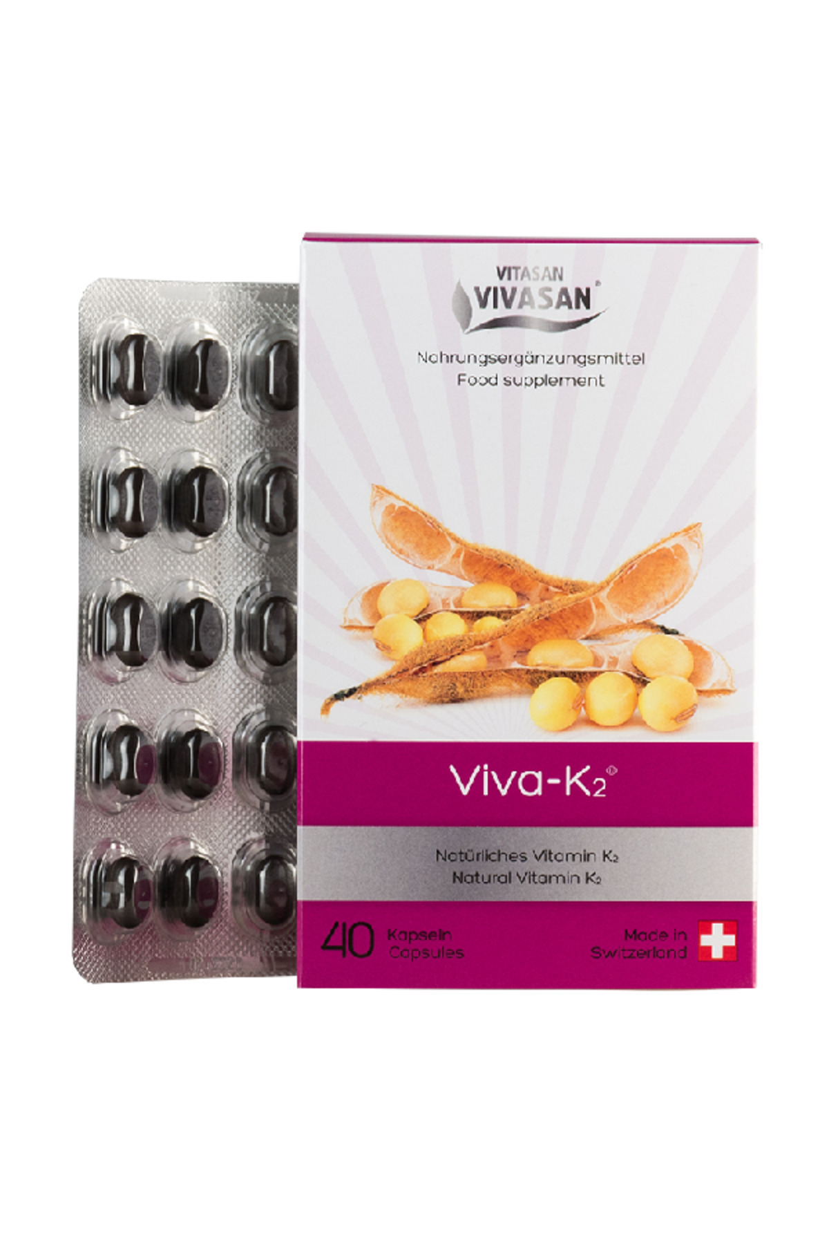 VIVASAN VITASAN VİVA K2 (40 KAPSÜL) Fiyatı, Yorumları - Trendyol