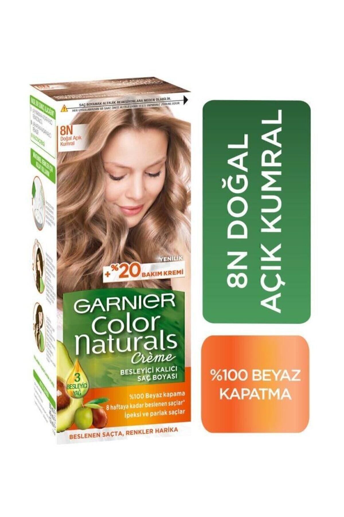 Garnier Color Naturals Sac Boyas 8 Koyu Sar Fiyat Trendyol