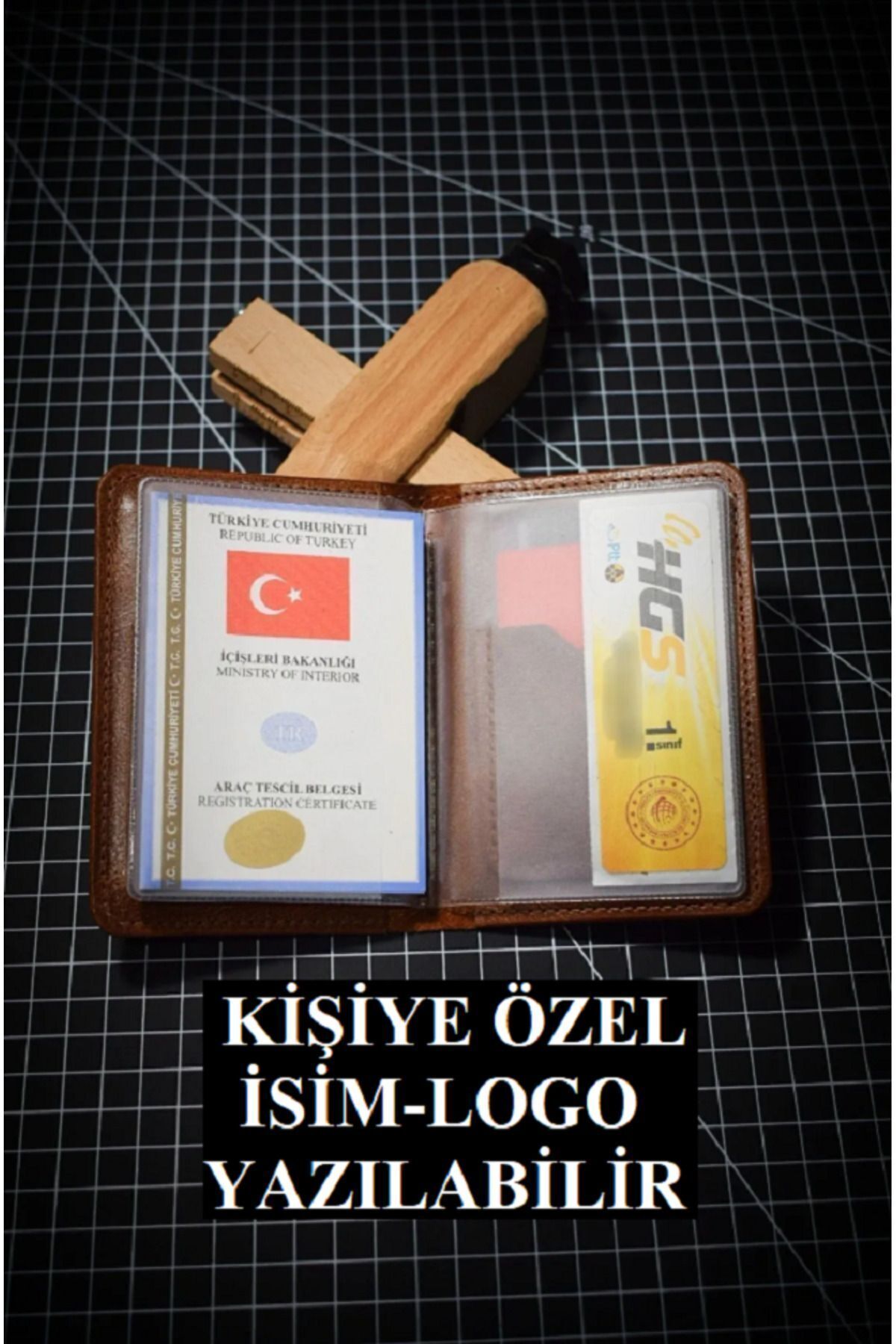 FH LEATHER GOODS Hakiki Deri Araç Ruhsat Kabı Kılıfı (PREMIUM)(HEDİYE ...