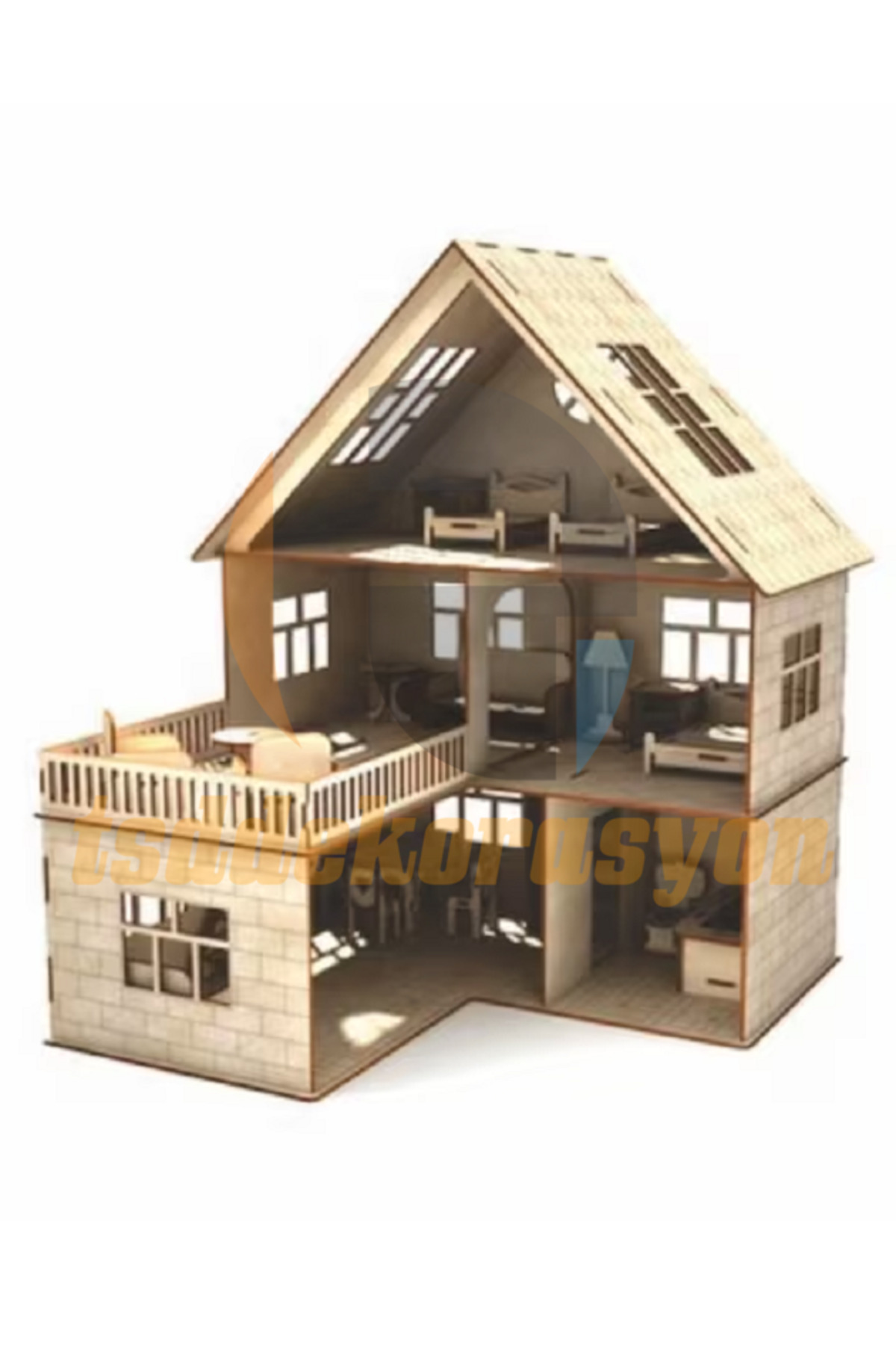 tsddekorasyon 3 Katlı L Barbie Evi Eşyalı Fiyatı, Yorumları - Trendyol