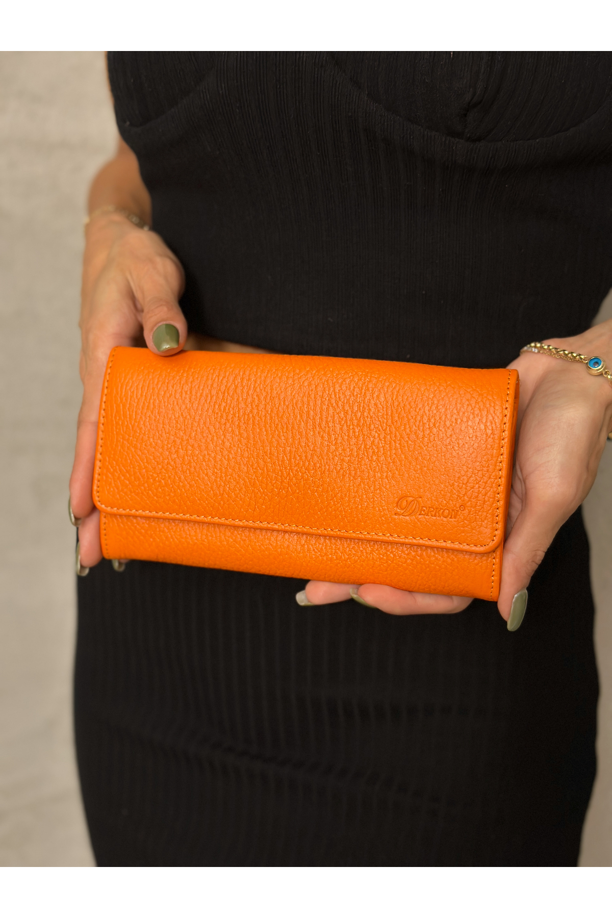 Derkon Bol Gözlü Hakiki Deri Turuncu Kadın Cüzdanı Fiyatı, Yorumları ...
