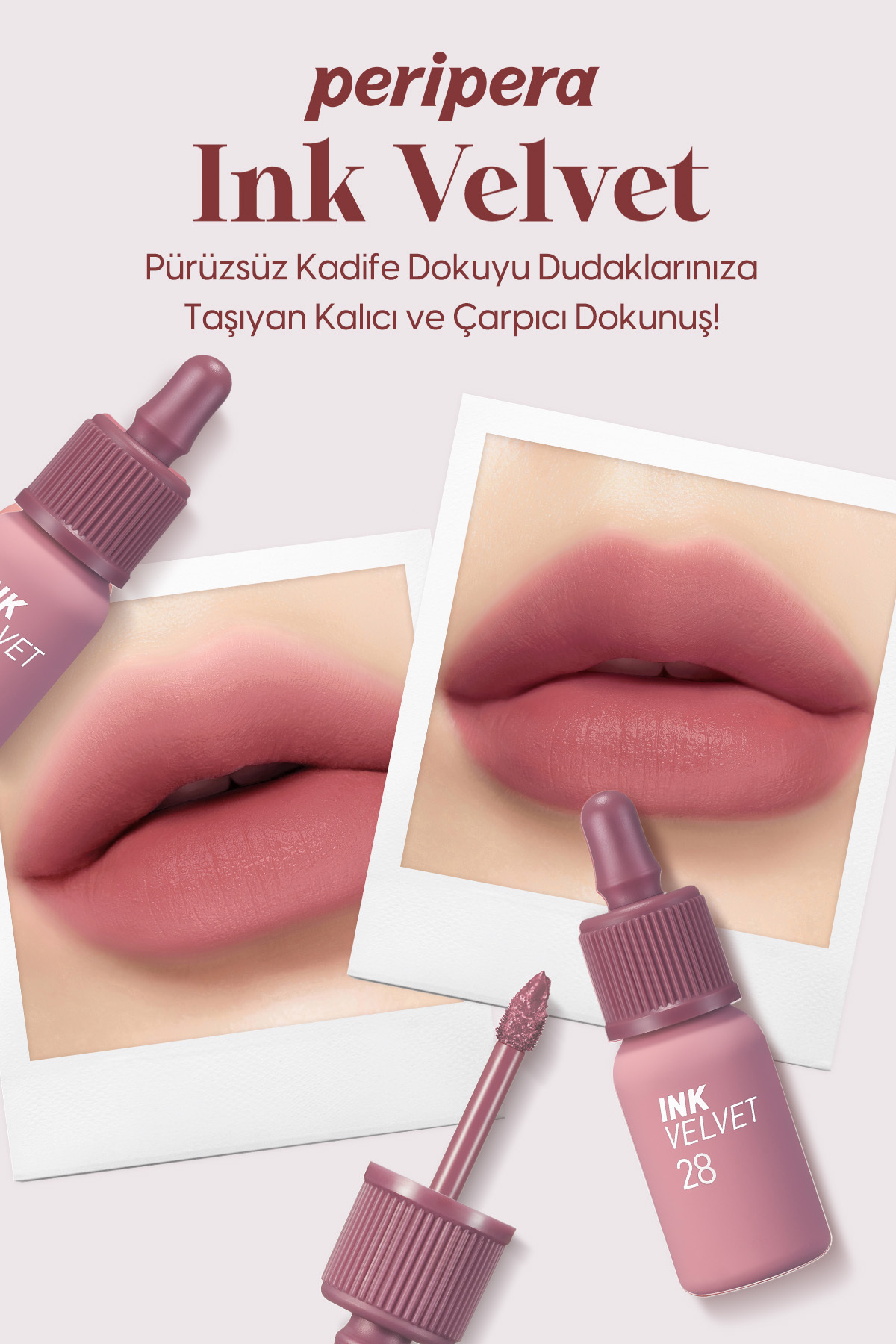 PERIPERA Yüksek Pigmentli, Kadife Görünümlü, Gün Boyu Kalıcı Tint ...