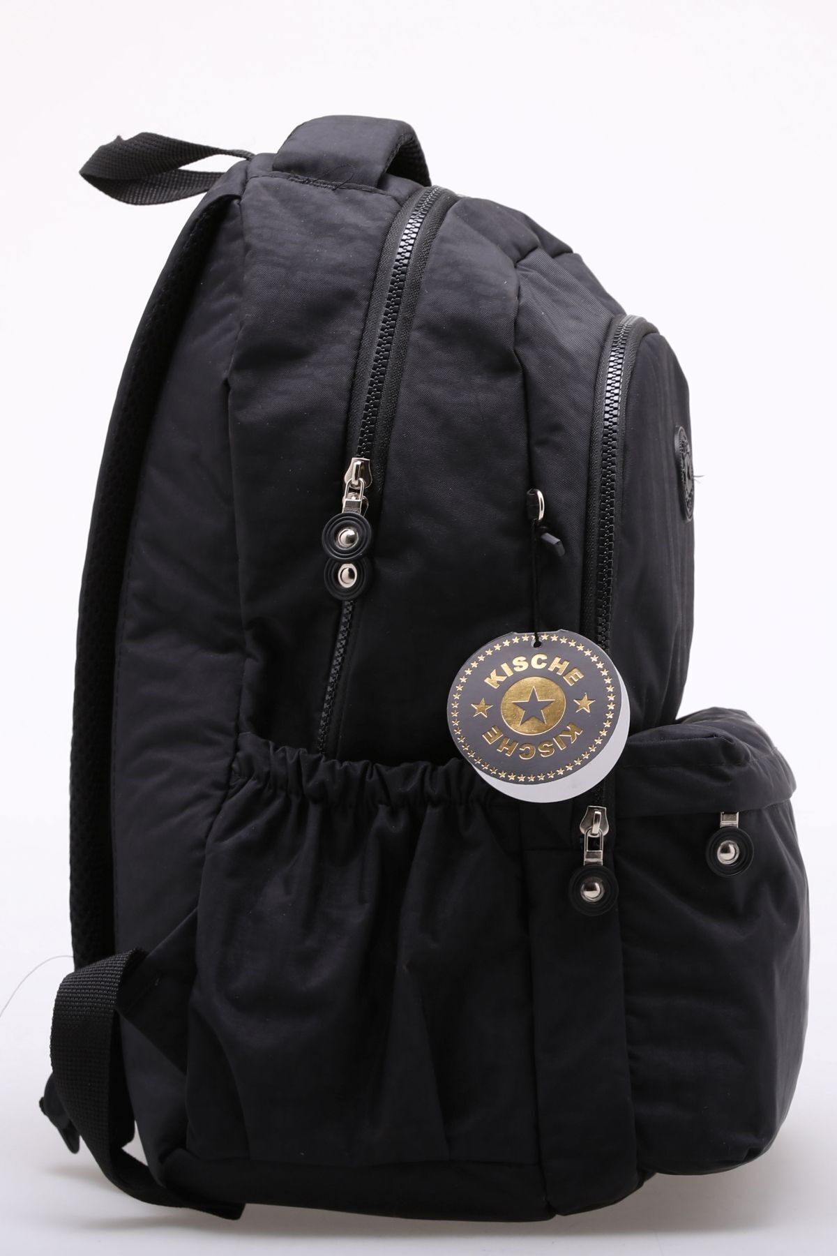 KISCHE Krinkil Su Geçirmez Siyah Okul Çantası Laptop Bölmeli Şık ...