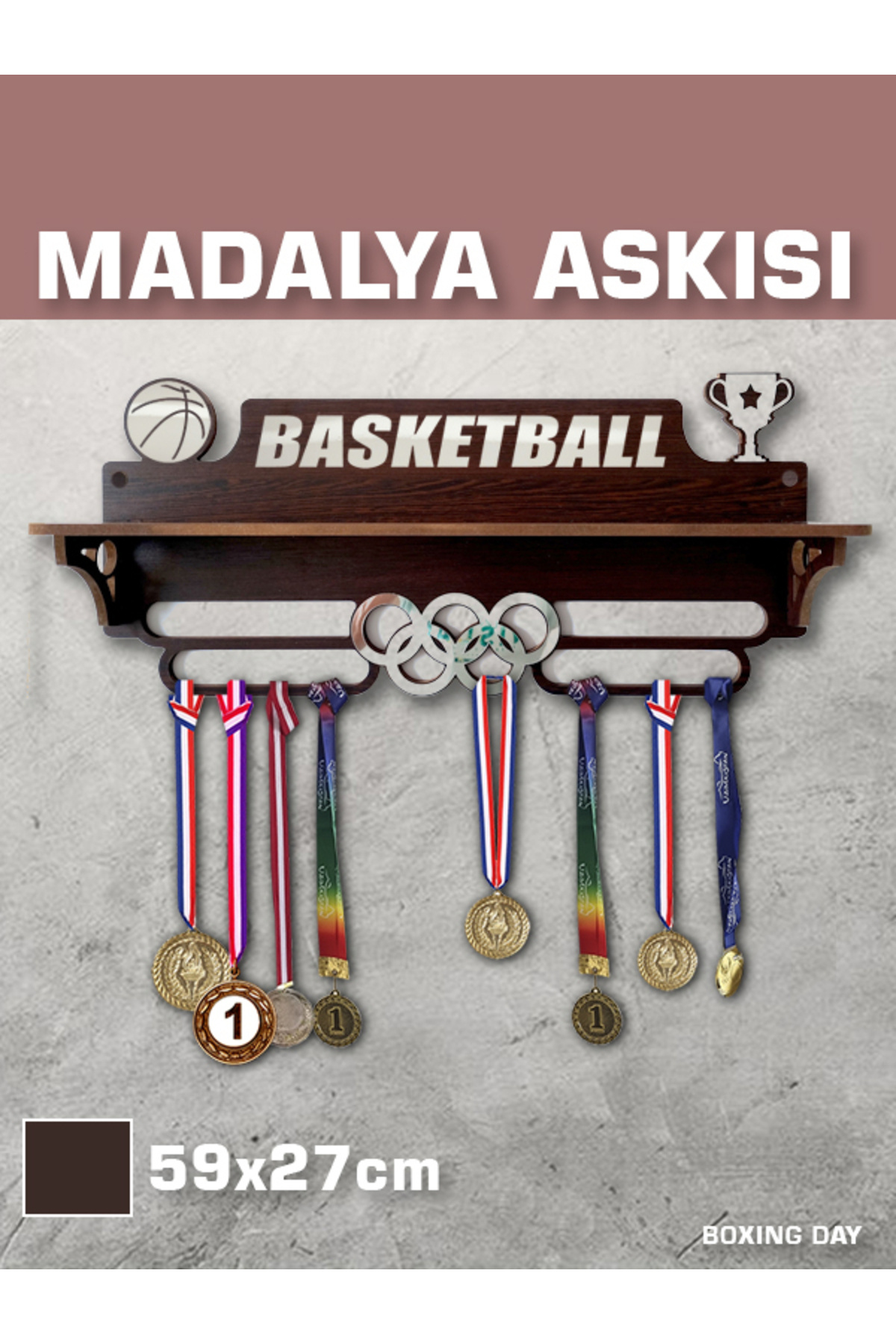 CLEVERTOYS Basketbol Madalya Askısı / Basketball Sporcu Ödül Duvar ...