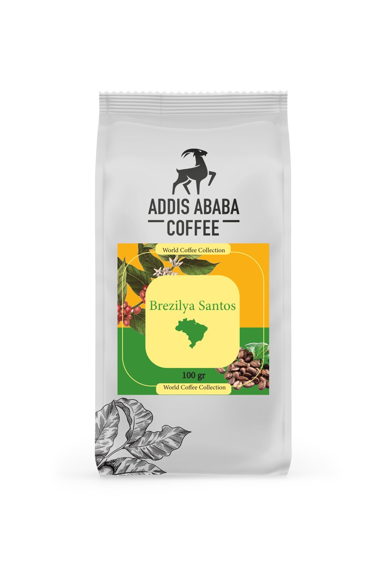 Addis Ababa Coffee 6x100 gr Dünya Kahveleri / Santos, Endonezya, Sidamo ...