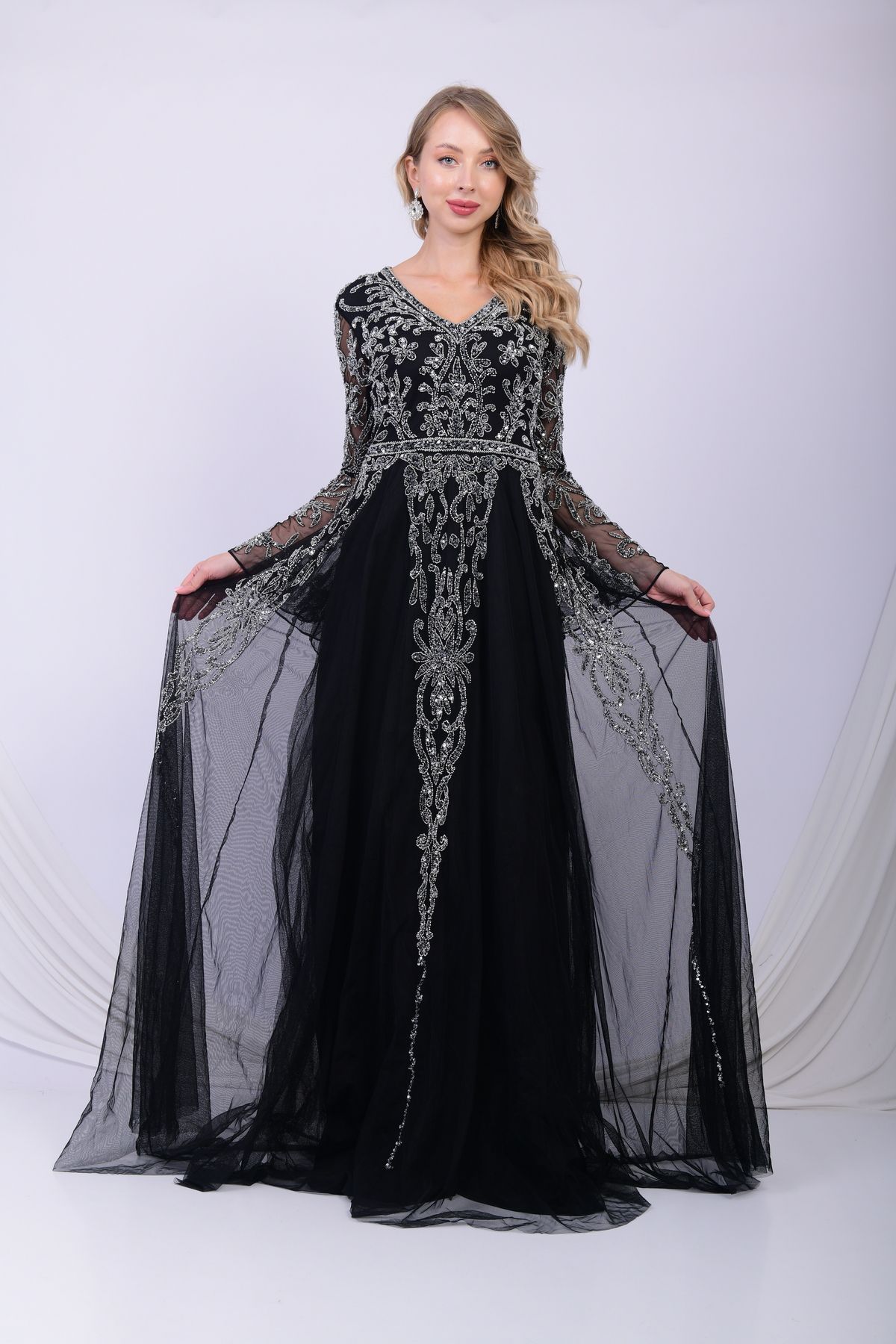 GATSBYLADY LONDON RHEA - EL İŞLEMELİ , TAŞEL DETAYLI KABARIK ELBİSE ...