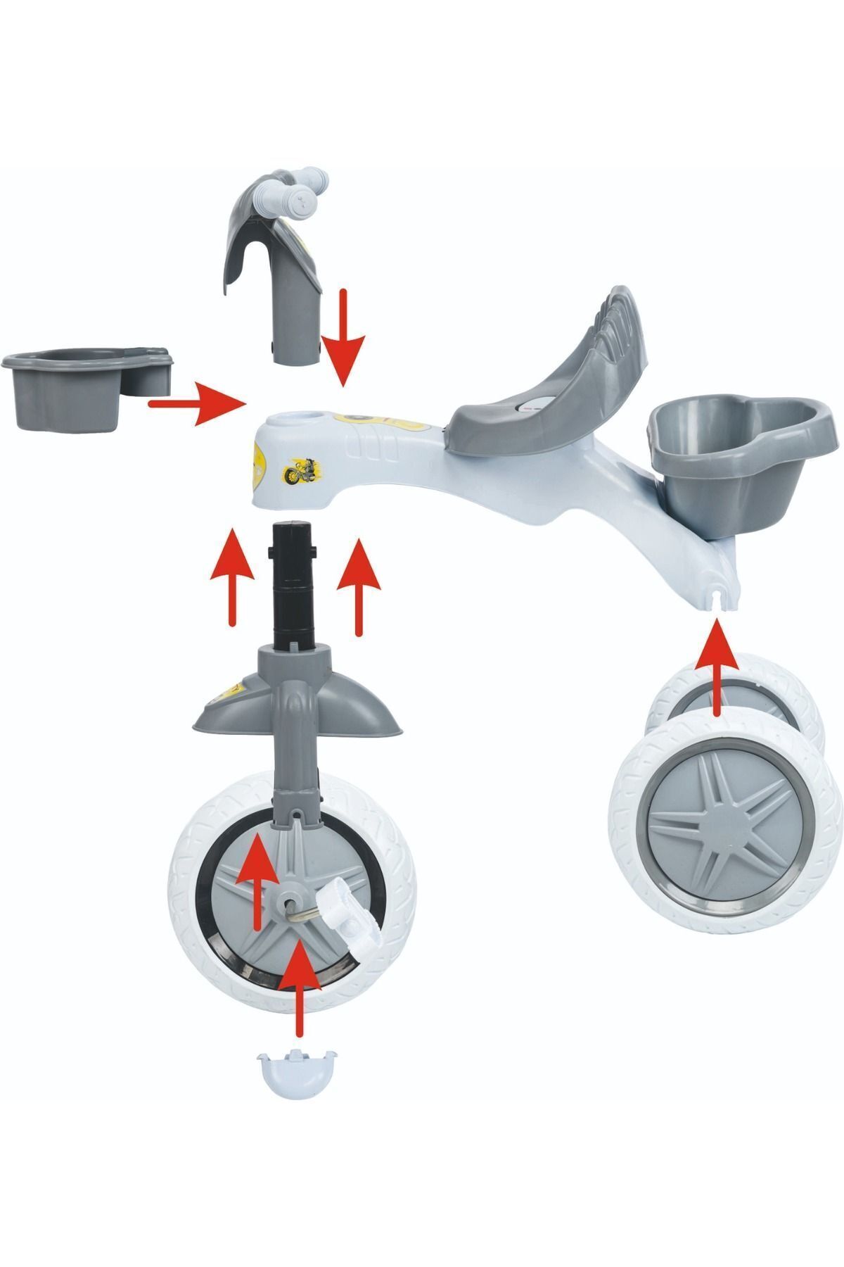 UniCare Üç Tekerlekli Bisiklet Çocuk Bisikleti 3 Teker Bisiklet 1,5-3 ...