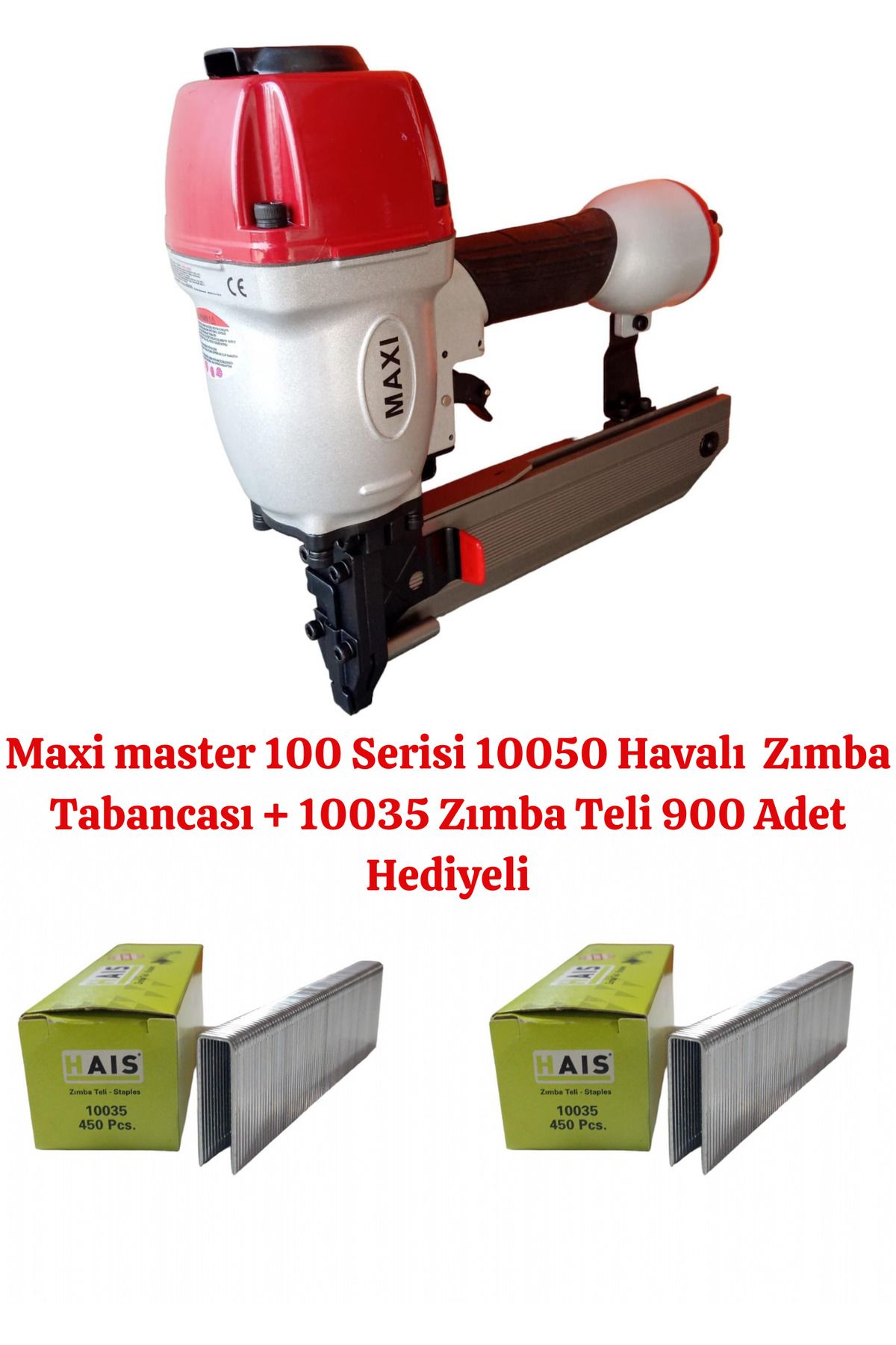 maxi master 100 Serisi 10050 Havalı Zımba Tabancası + 10035 Zımba Teli ...