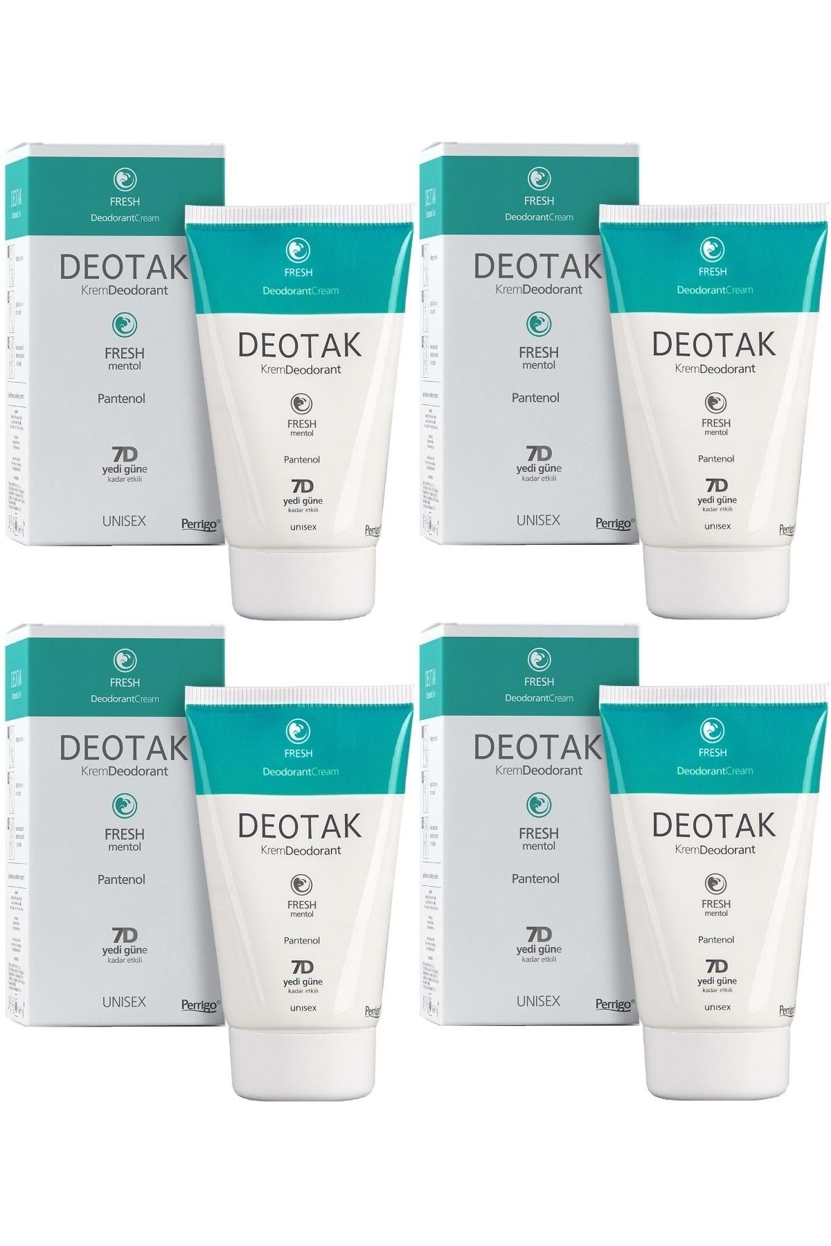 Deotak Krem Deodorant 35ML Fresh (Mentol) (4 Lü Set) - Fiyatı, Yorumları