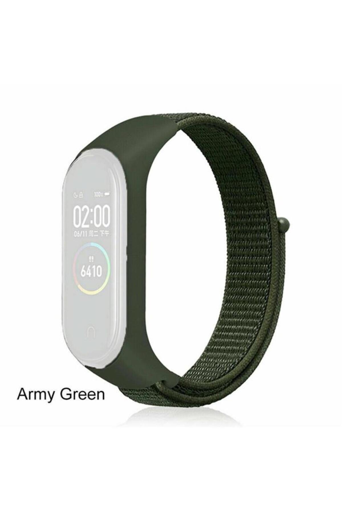 Techmaster Xiaomi Mi Band 5 Mi Band 6 Mi Band 7 Loop Örgü Spor Kordon ...