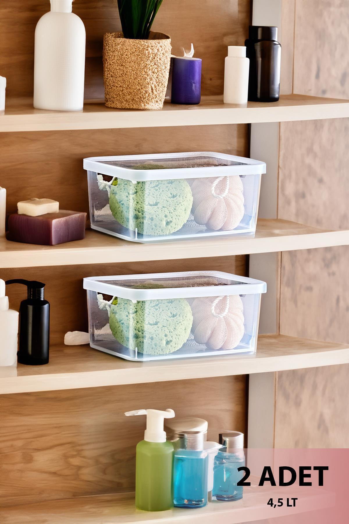 SmartWare 2'li Set Stafi Çok Amaçlı Kapaklı Kutu Şeffaf 4,5 Lt Fiyatı ...