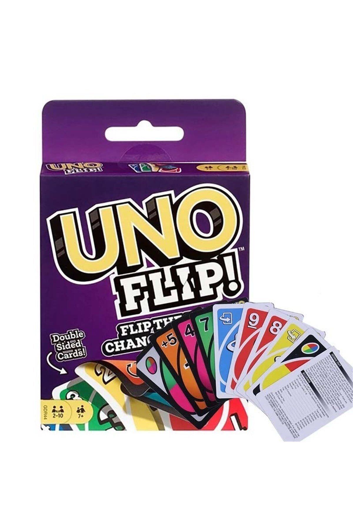 ae2 GAMES Unox Tlip Kart Oyunu Uno Flip Kart Oyunu 2-10 Kişilik ...
