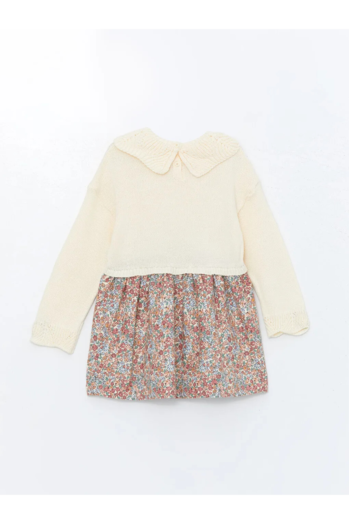 LC Waikiki Lcw Baby - Cream Color, Baby Collar and Long Sleeve Flower ...