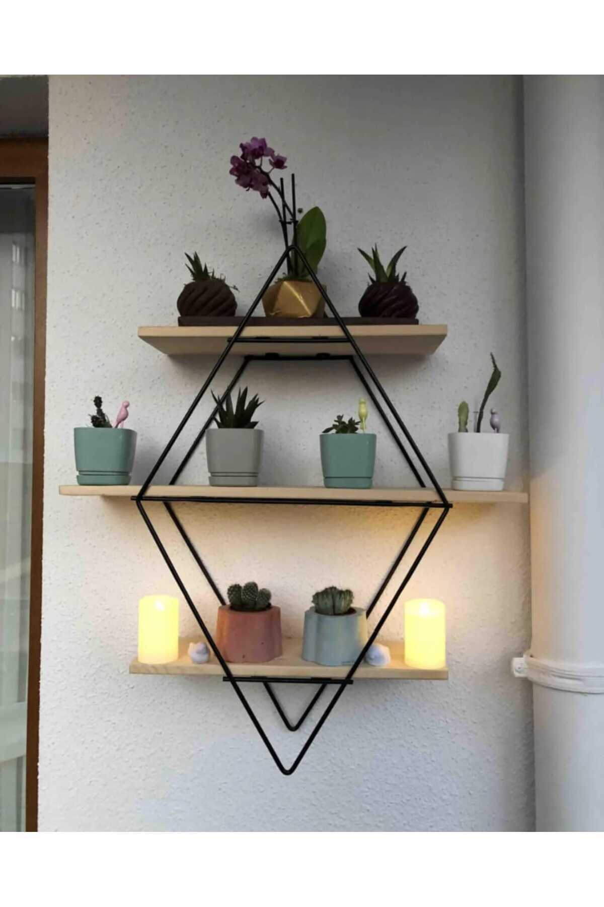 Lamra Dizayn Duvar Rafı Piramit Mutfak Banyo Rafı Kitaplık - Fiyatı ...