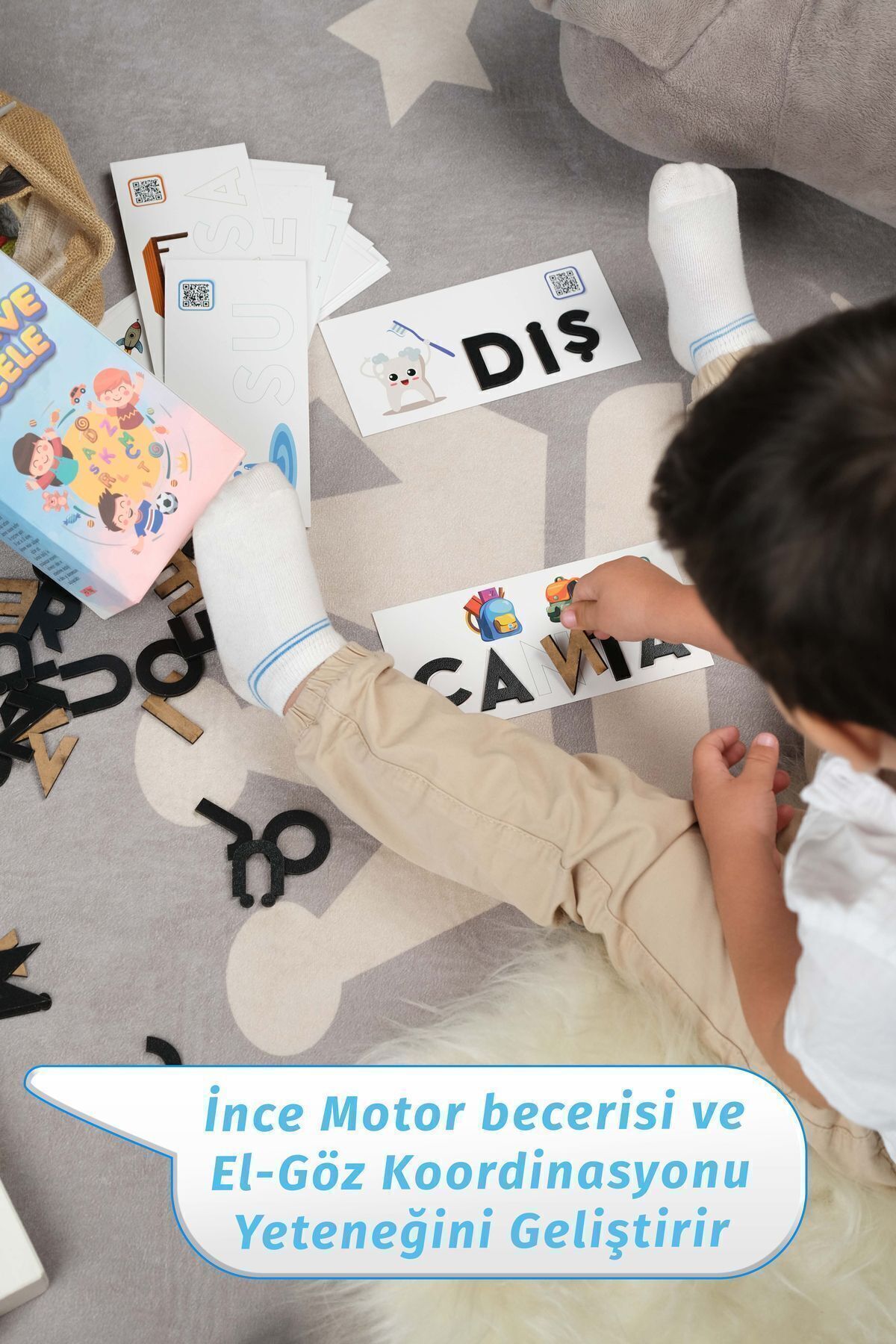 Molfy Harf Eşleştirme Alfabe Ilk Yükselen Okuma Heceleme Kreş Ana 1 ...