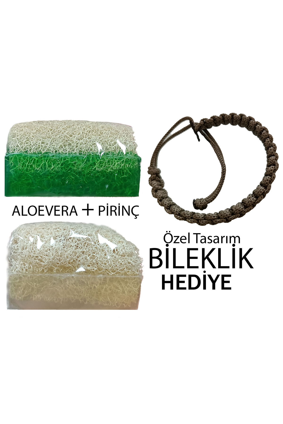 scapella Kabak Lifli Sabun 1 Adet Aloevera 1 Adet Pirinç Özlü Sabun Ve ...