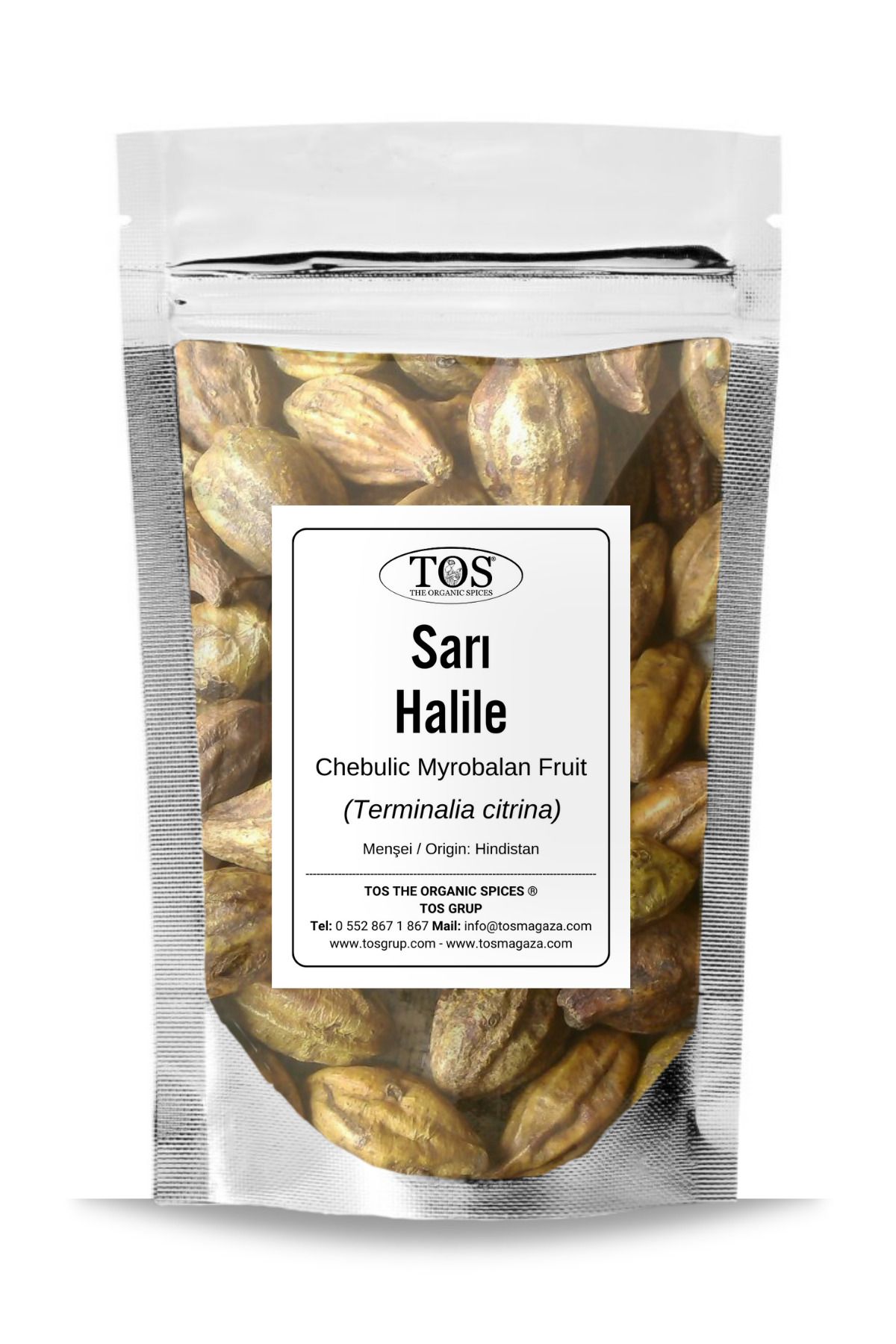 TOS The Organic Spices Sarı Halile 50 gr (1. KALİTE) Terminalia Citrina ...