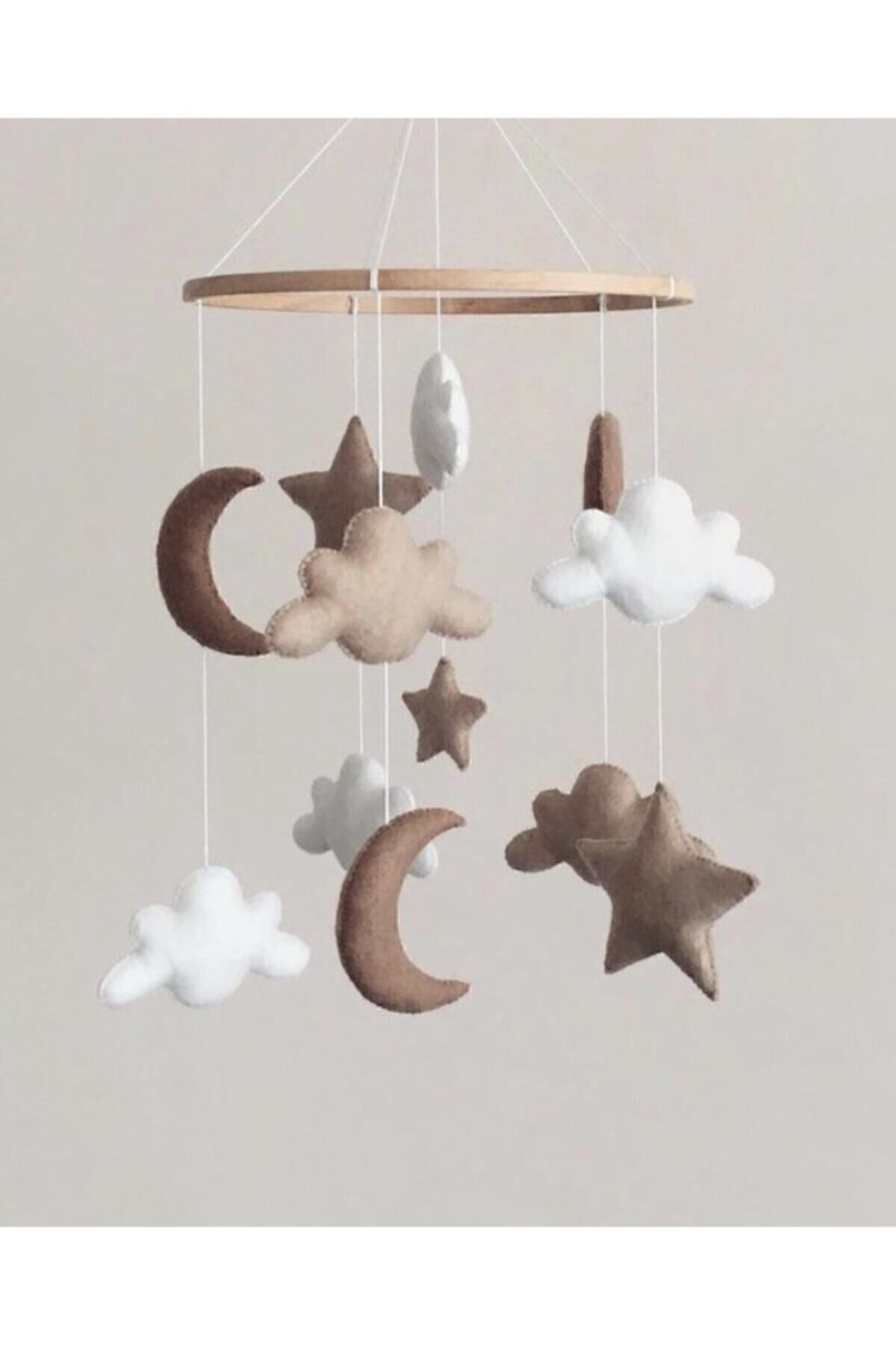 UĞURLU PUNCH Sevimli Keçeden %100 El Yapımı Bulut Yıldız Ve Ay Detaylı ...