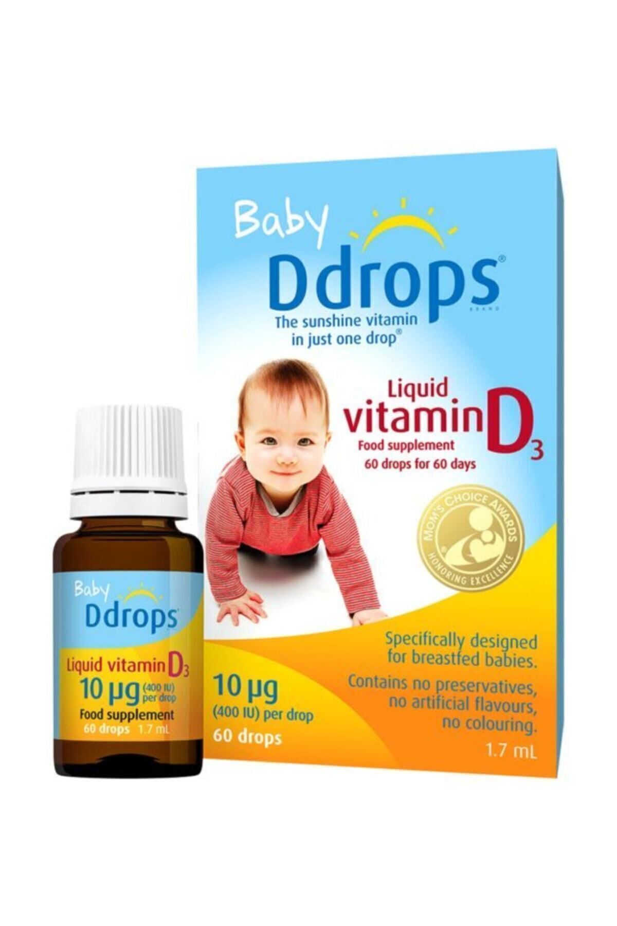 Baby Ddrops Ddrops D Drops ® Vitamin D3 400 Iu 60 Damla 1.7 ml Skt:09/2027 Fiyatı, Yorumları ...