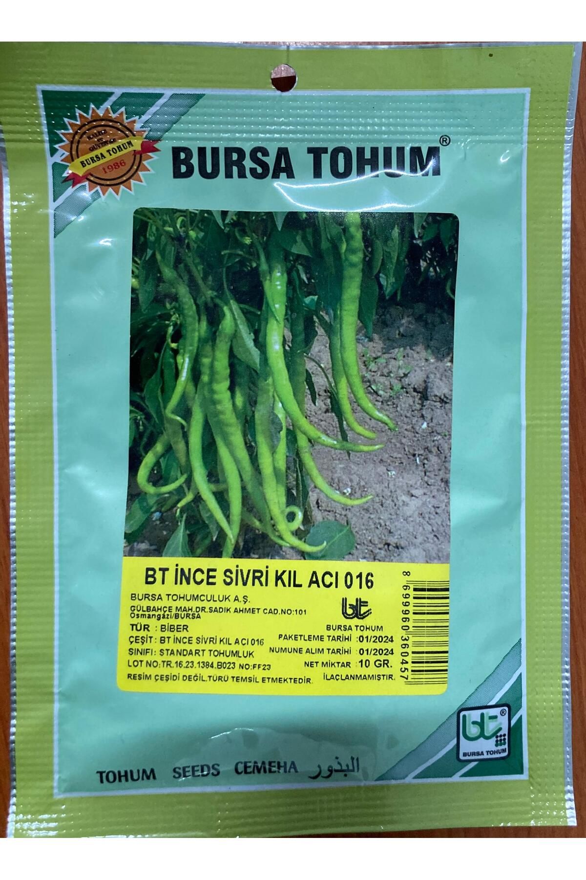 bursa tohum İNCE SİVRİ KIL ACI 016 BİBER TOHUMU 10 GRFiyatı, Yorumları ...