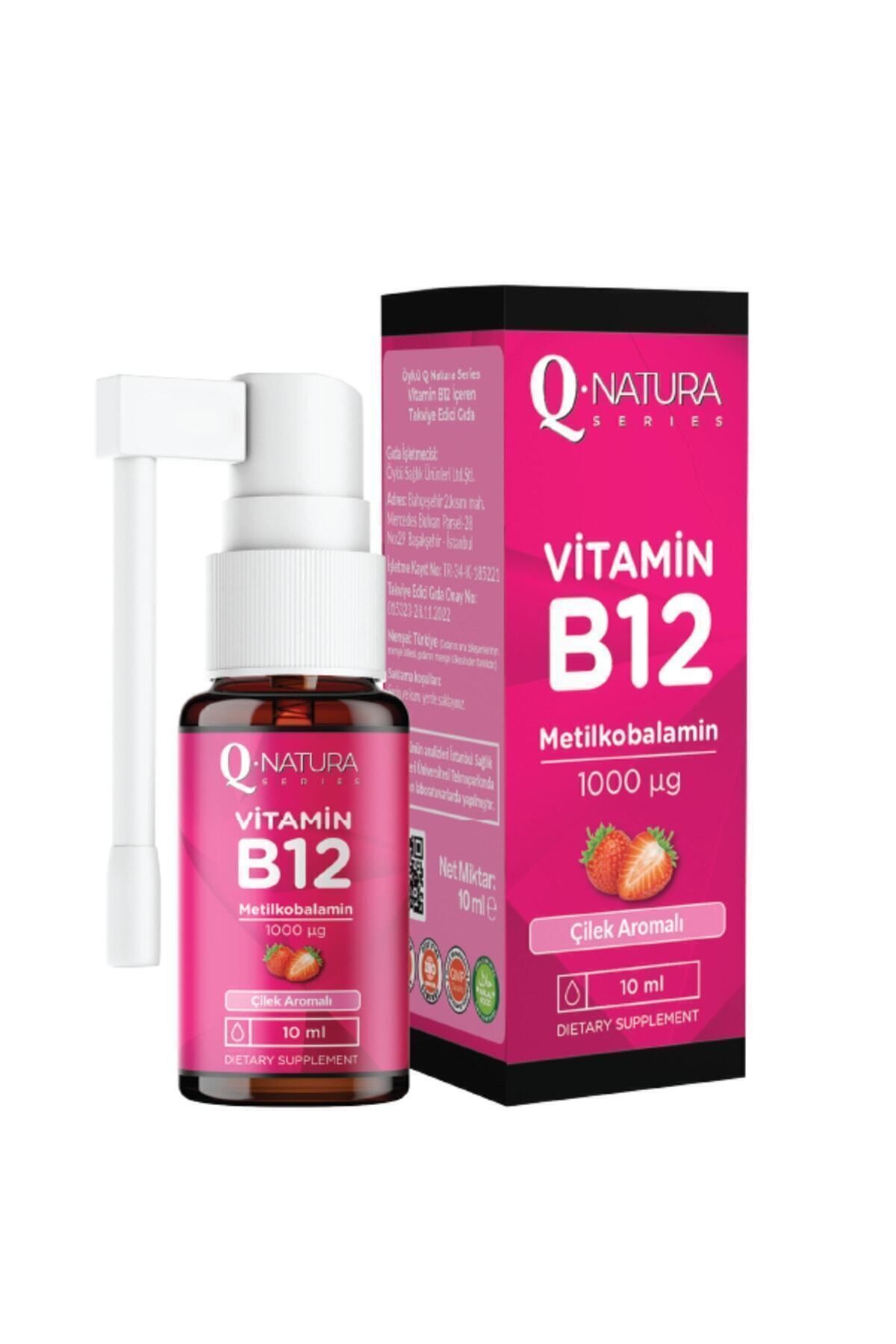 Q natura series Vitamin B12 10 ml Sprey - Fiyatı, Yorumları