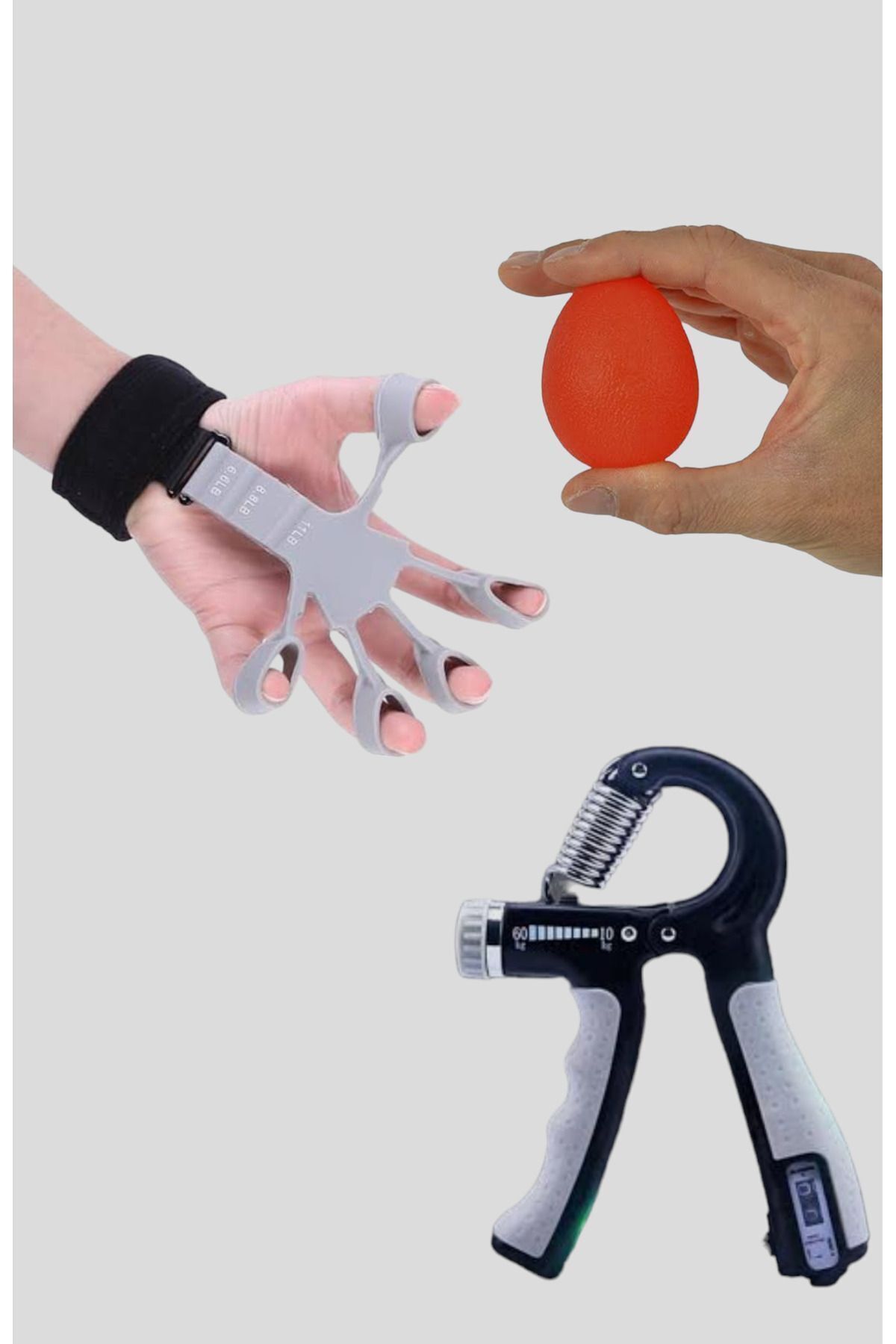 Sevamed Medikal El Bilek Egzersiz Aleti Seti Sayaçlı Yay Top Ve Parmak ...