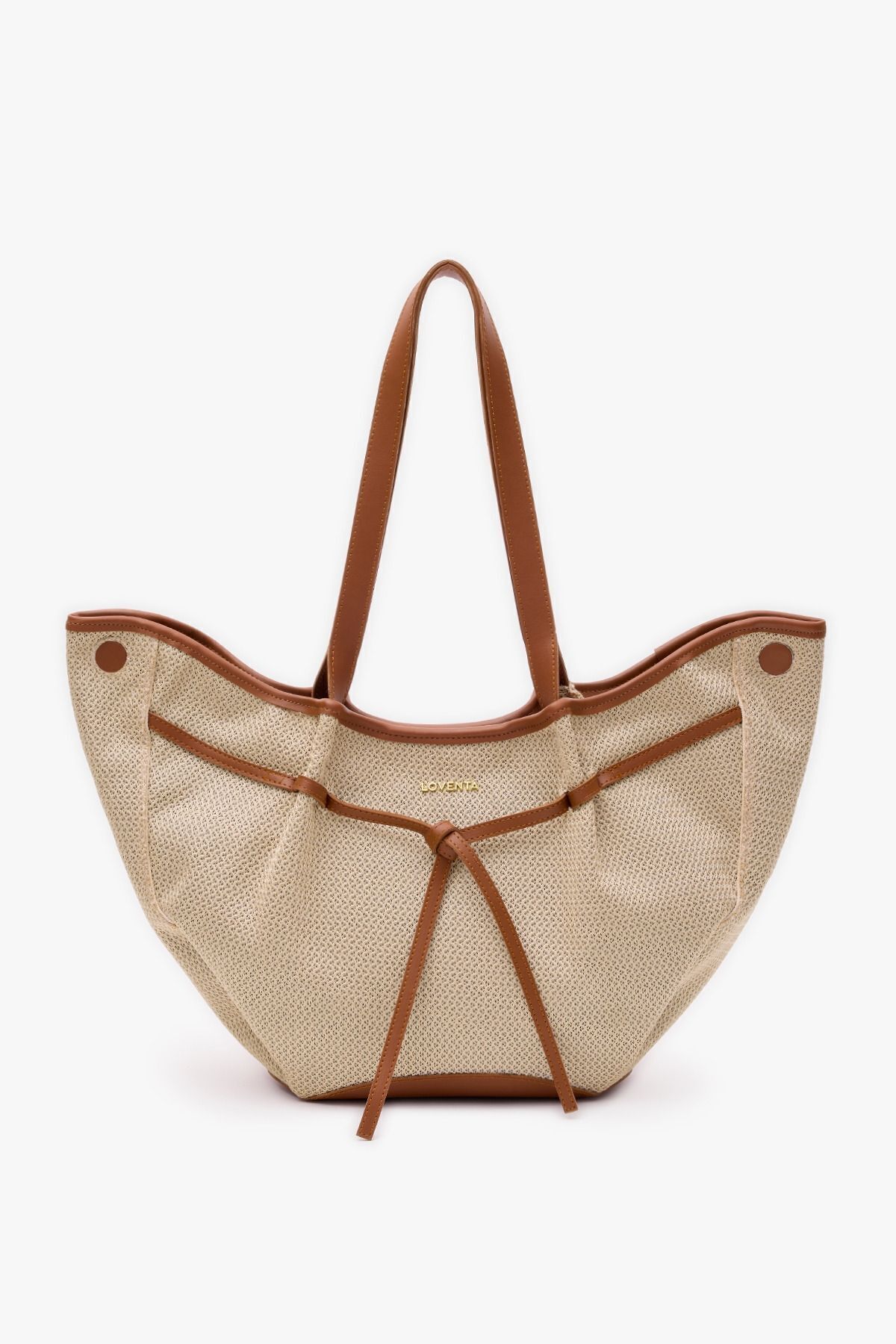Loventa Large Tote Bag Bej & Taba Niesha Allure Fiyatı, Yorumları ...
