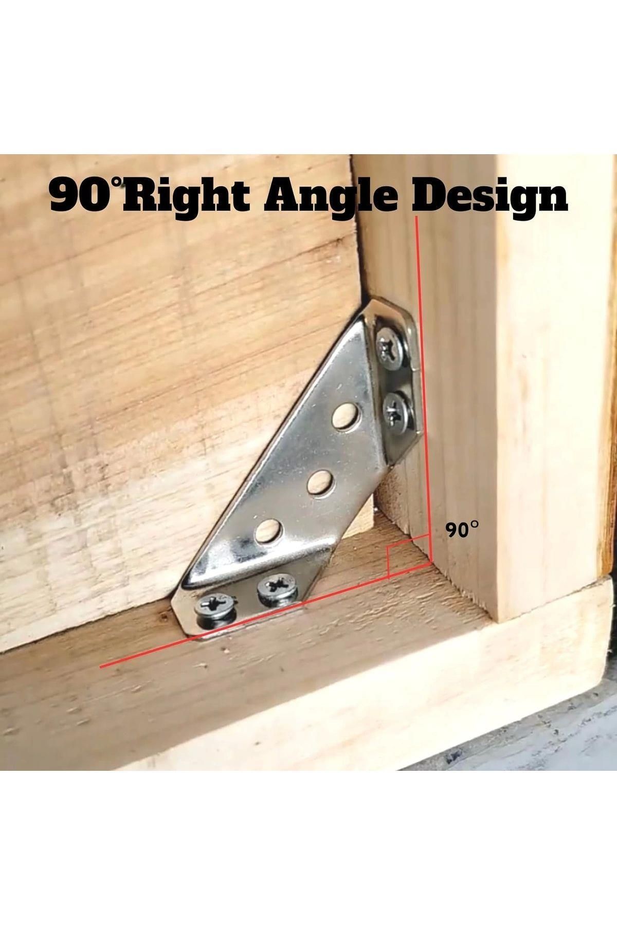 Badem10 10 Adet Mobilya Eşya Dolap Köşebent Birleştirme Duvara ...