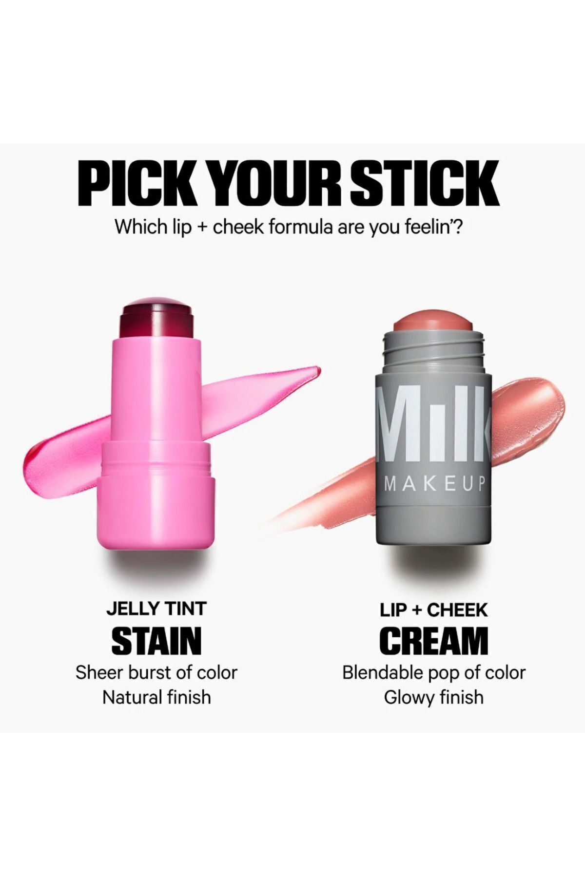 Milk Makeup Cooling Water Jelly Tint Lip + Cheek Blush Stain - Fiyatı ...