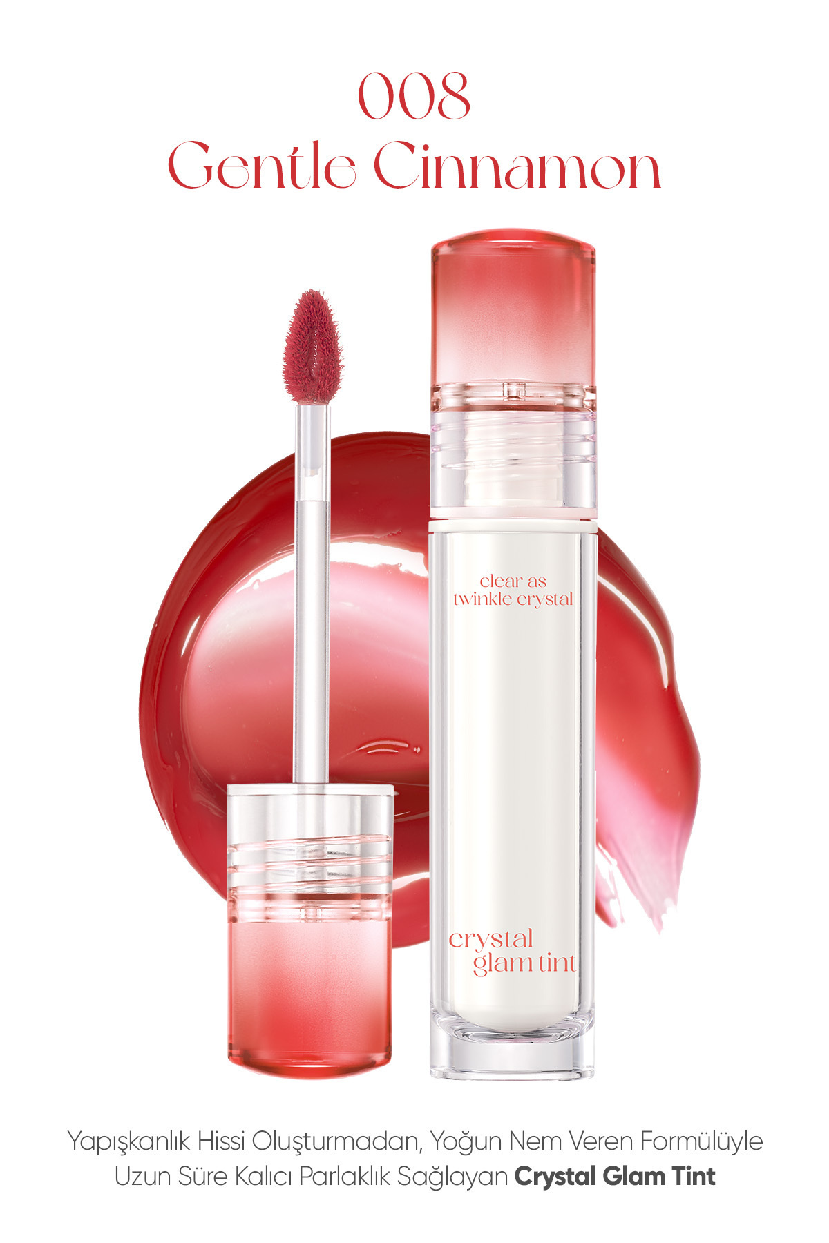 CLIO Yapışkanlık Hissi Vermeyen Yoğun Işıltılı Tint Clio Crystal Glam ...