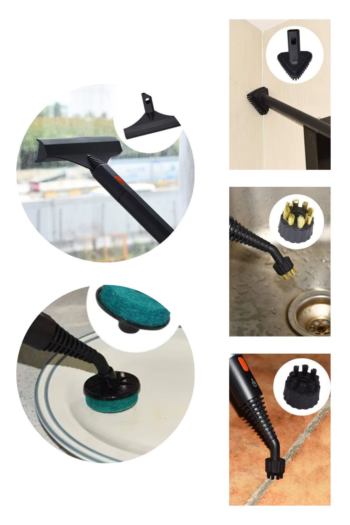 Yui Steam Bv16 Pro Çok Fonksiyonlu 19 Parça Buharlı Temizlik Makinesi ...