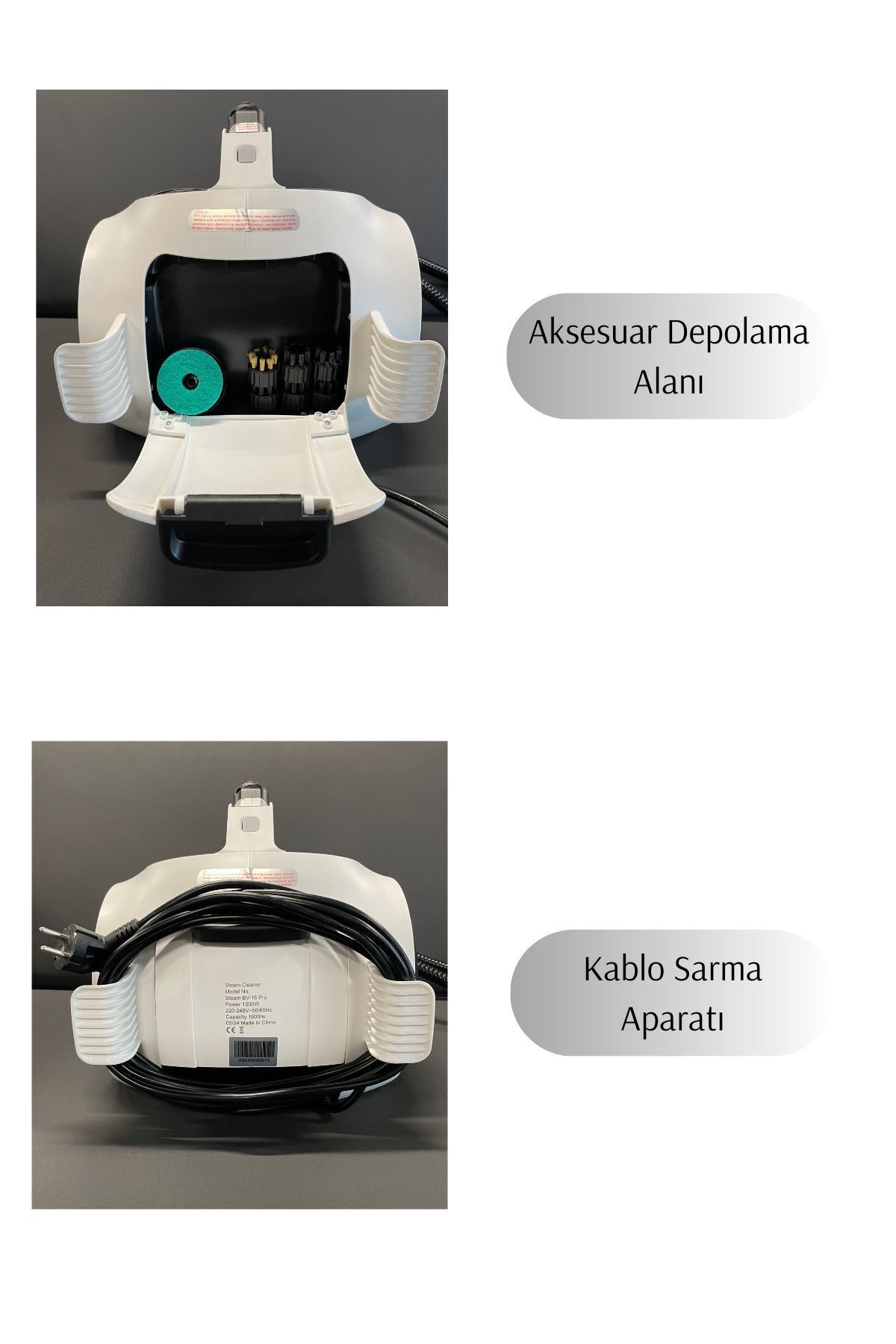 Yui Steam Bv16 Pro Çok Fonksiyonlu 19 Parça Buharlı Temizlik Makinesi ...