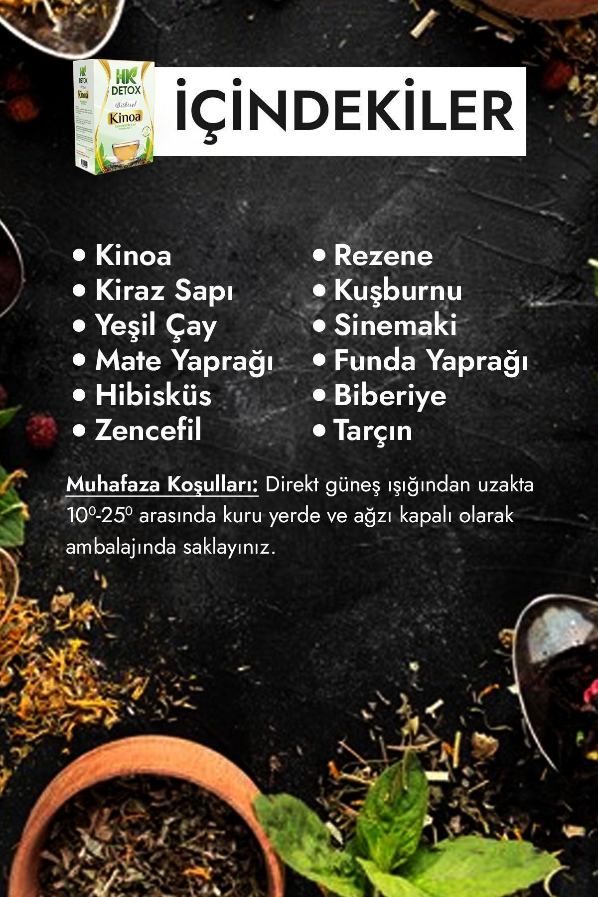 HK BİTKİSEL Quinoa Mixed Herbal Tea 4 Pieces 60 Days Set - Trendyol