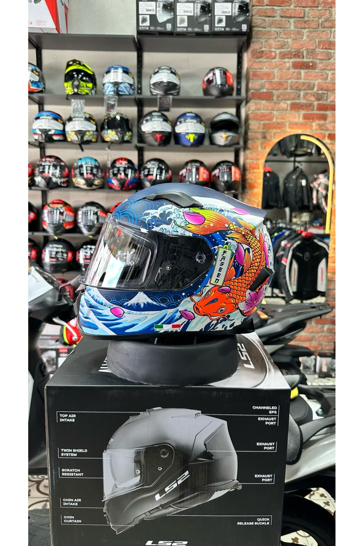 Sway SW 820 DAKAR 5 BALIK DESENLİ Full Face Kask - Fiyatı, Yorumları