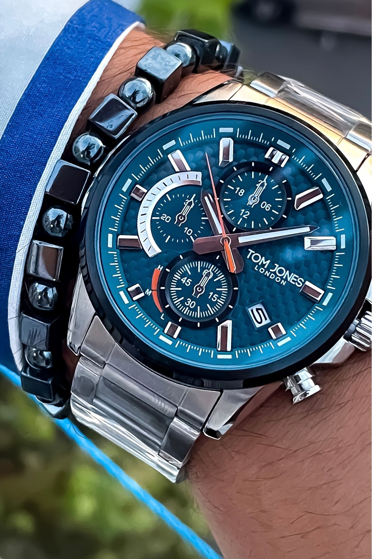 Tom Jones Yeni Sezon Gümüş Renk Çelik Kordon Erkek Kol Saati 3 Atm Su ...