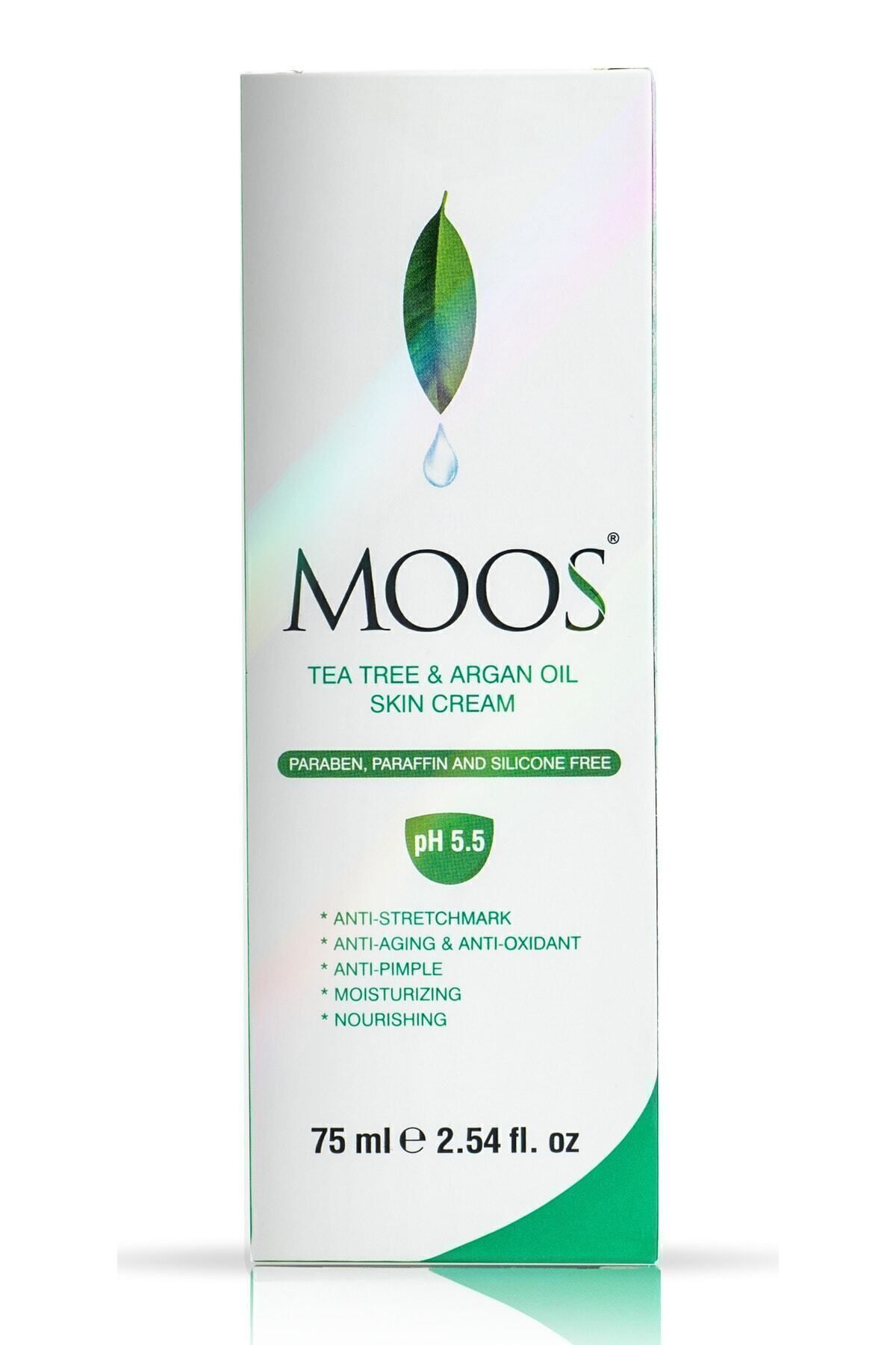 Moos Çay Ağacı & Argan Özlü Parabensiz Silikon Içermeyen Cilt Kremi 75 ...