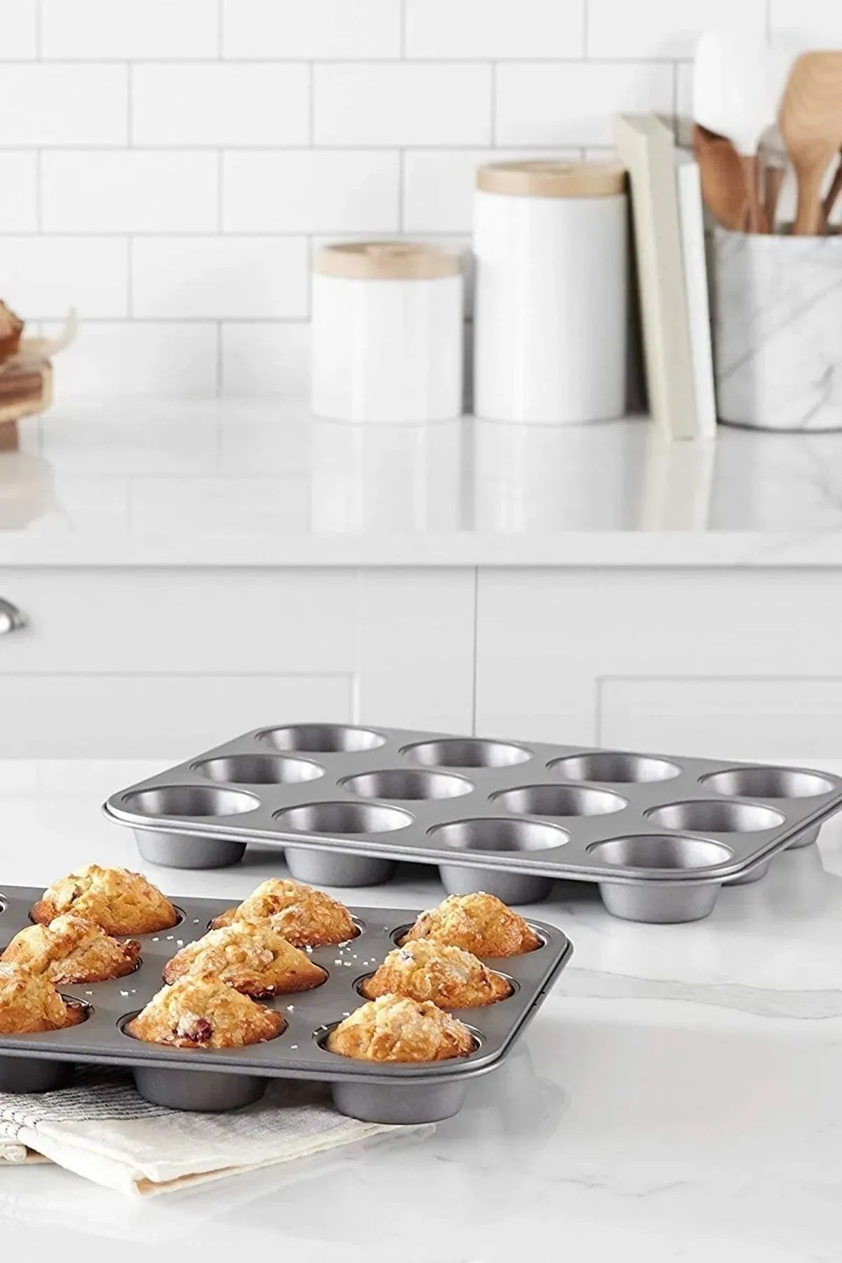 obrigado Kek Browni Kek Kabı Yanmaz Yapışmaz 12'li Muffin Kalıbı ...
