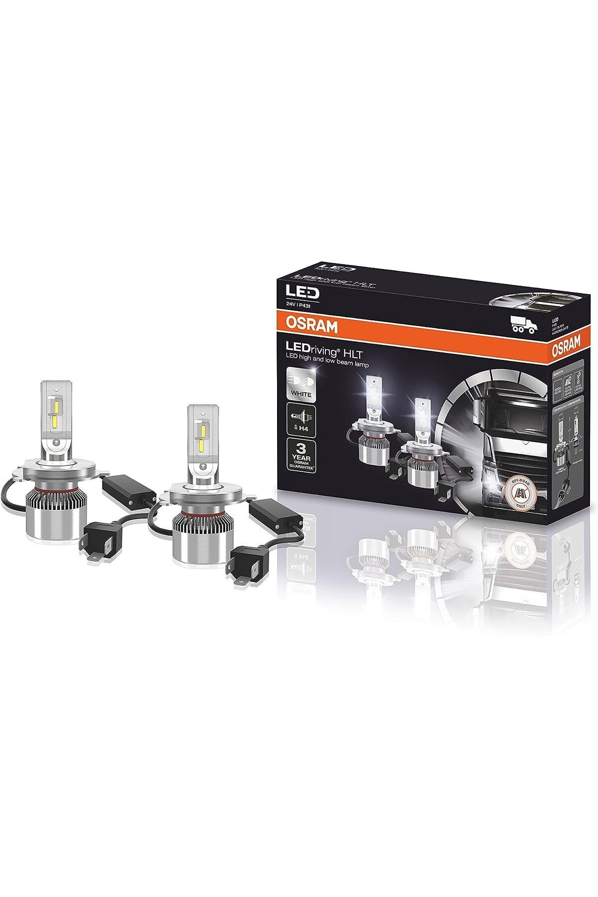 Osram 24V H4 Led Xenon Kit LEDriving HLT 6000K 3 Yıl Garantili (2 Adet ...