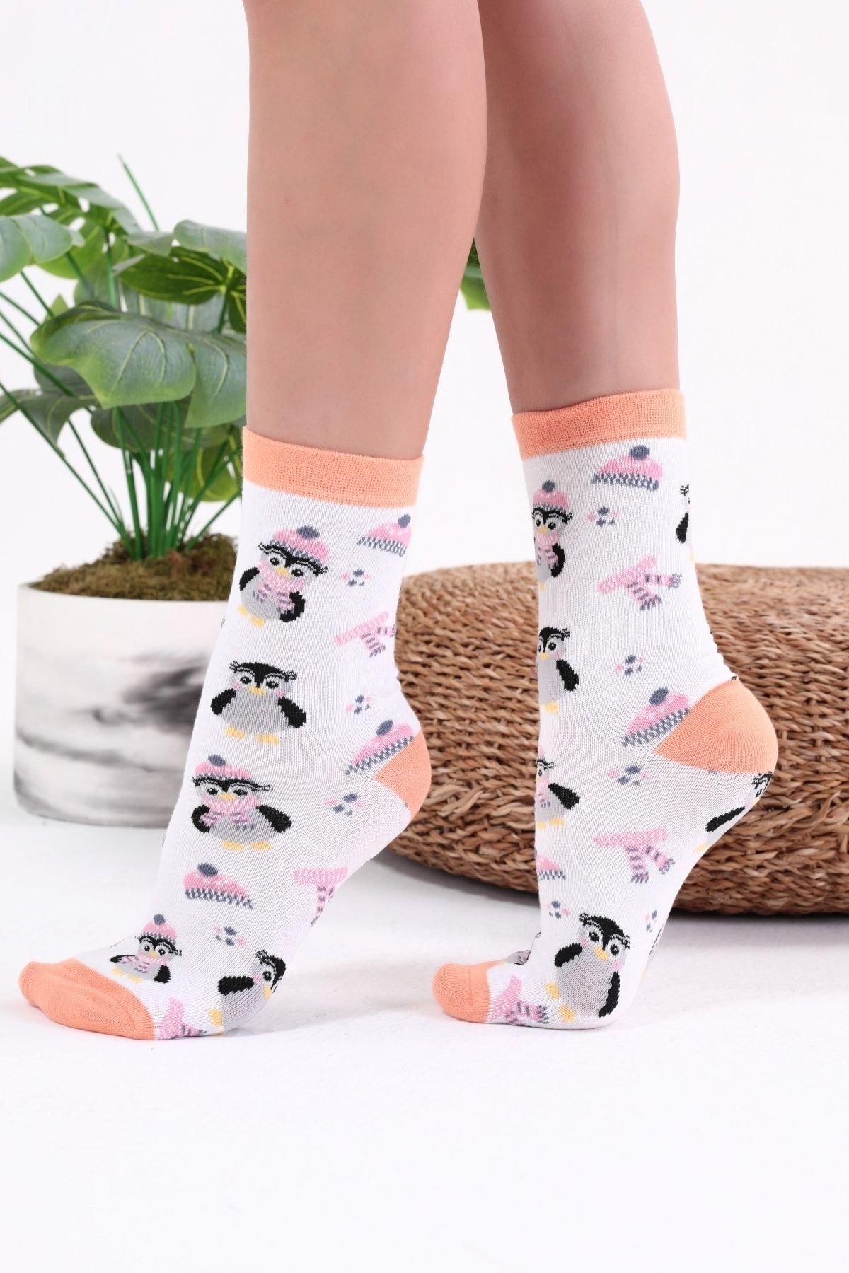 Socks Tunnel Penguen Desenli Beyaz Renkli Çorap Fiyatı, Yorumları ...