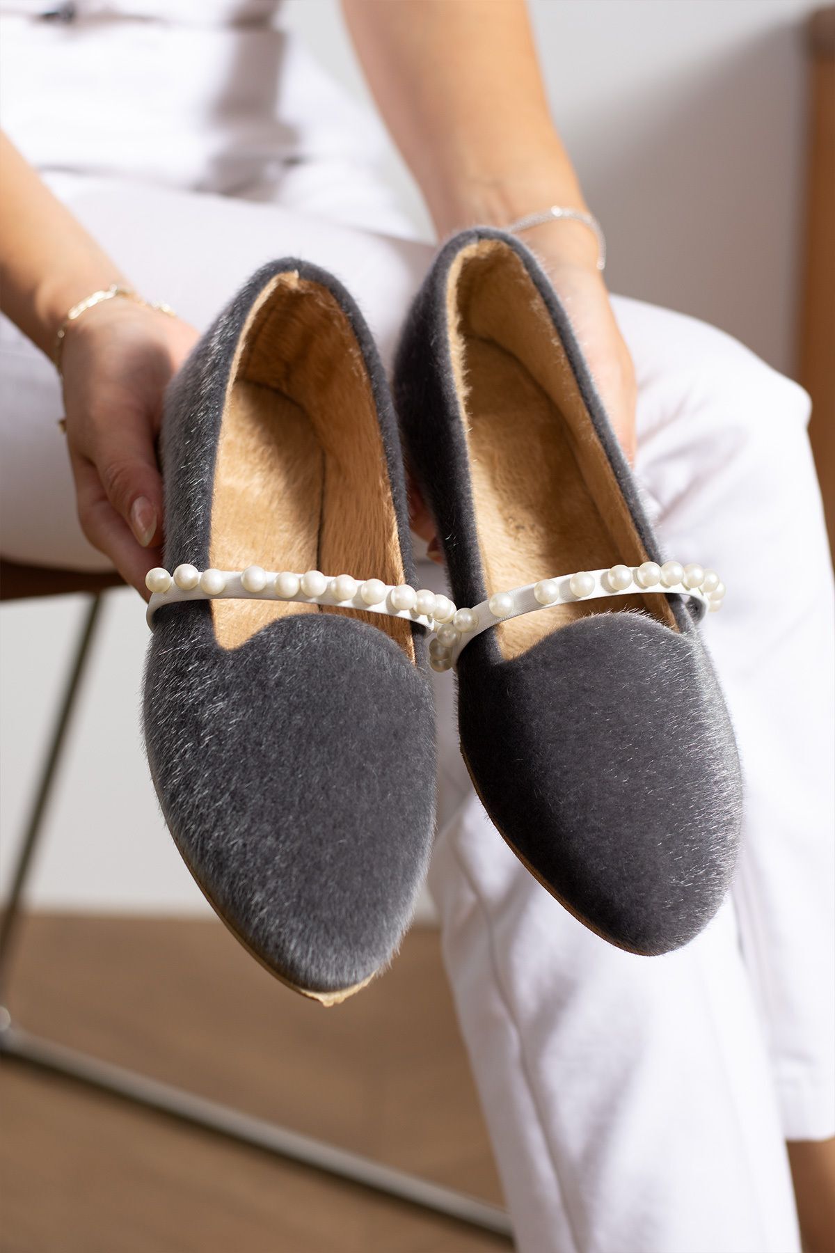 topukludünyası Pearli İncili Kadın Ev Babeti Fiyatı, Yorumları - Trendyol