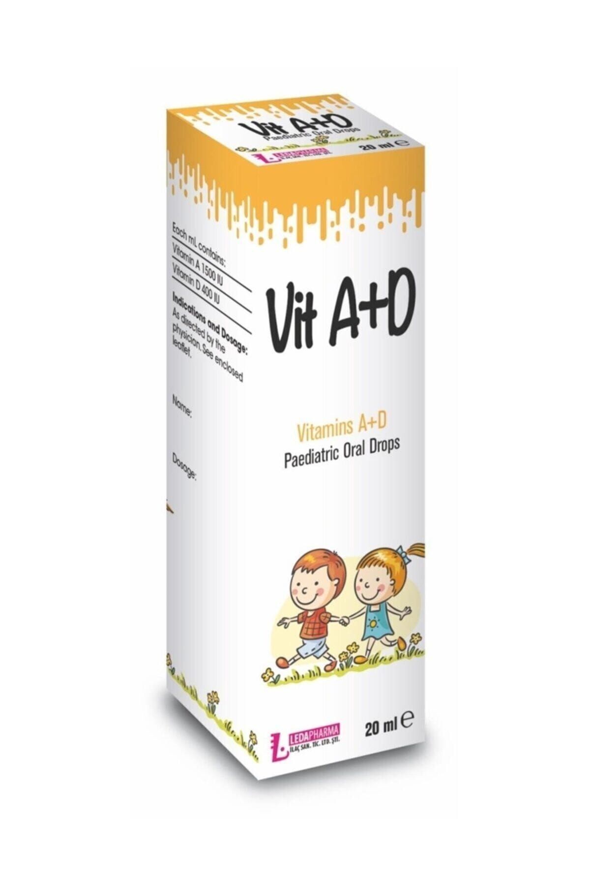 LedaPharma Ledavit Vit A+d Vitamins A+d Pediatric Oral Drops 20ml ...