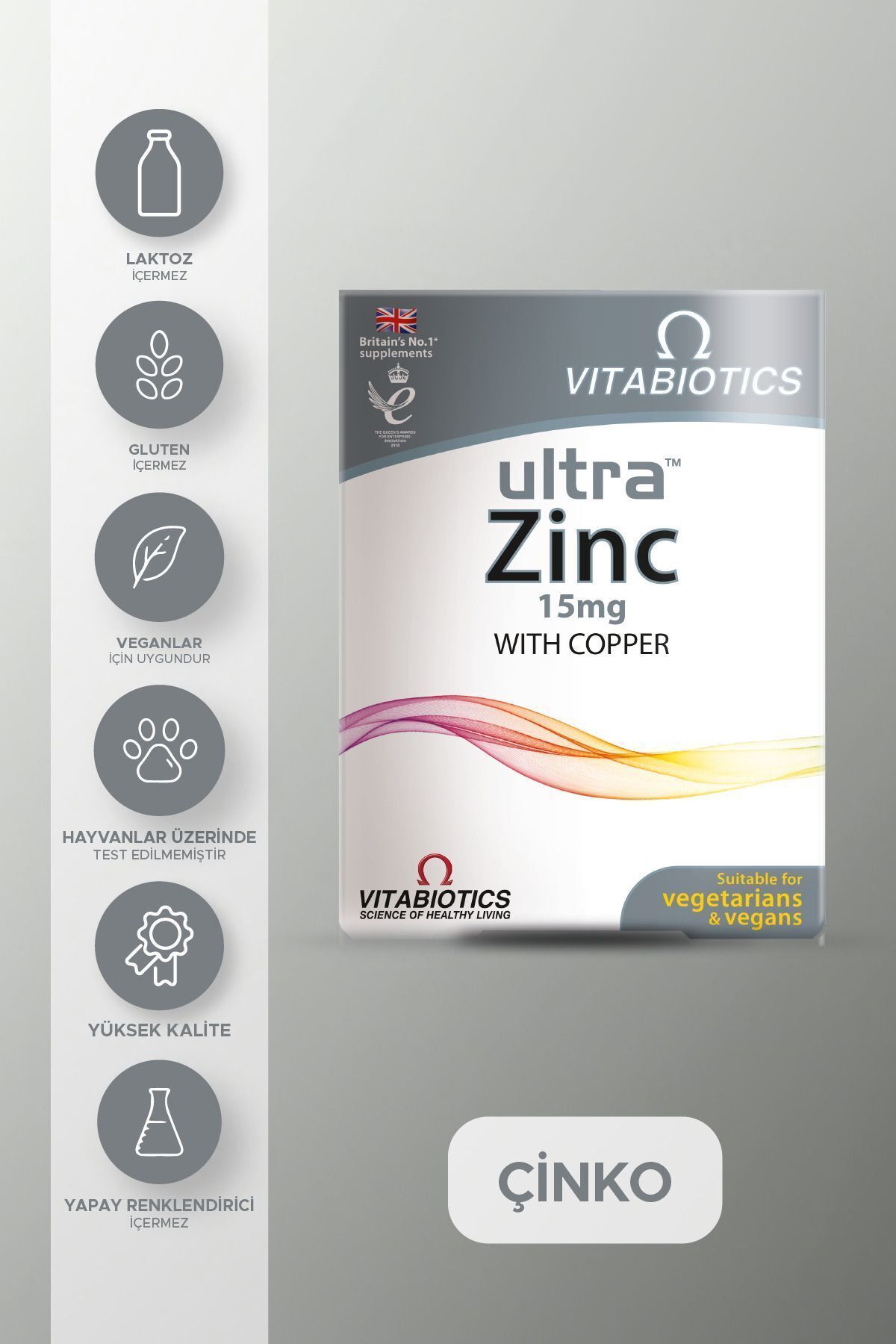 Vitabiotics Ultra Zinc Çinko ve Bakır İçeren Takviye Edici Gıda 60 ...