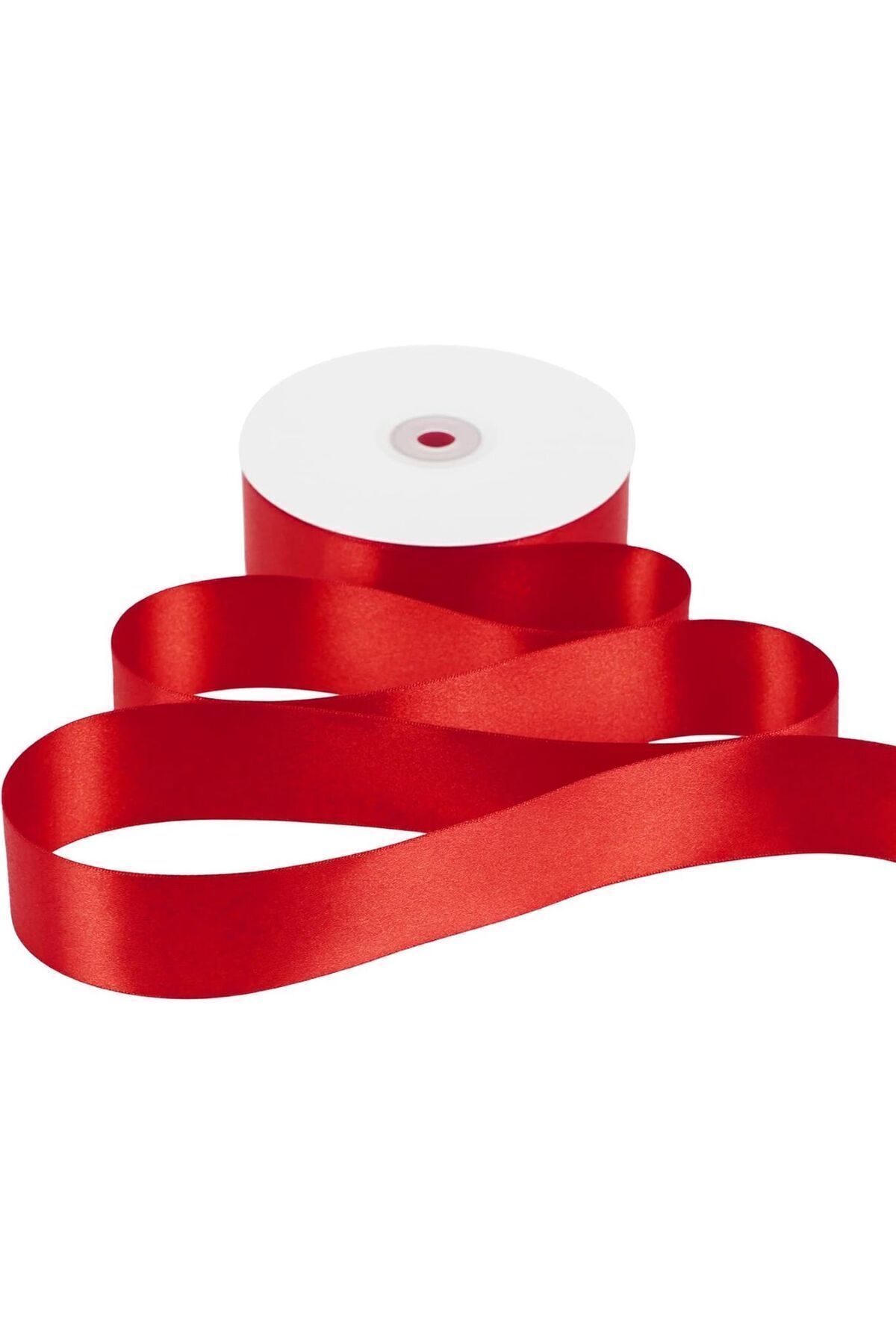 serap çiçekçilik 20 Metre Kırmızı Geniş Saten Kurdele 20 Metre 2,5 Cm ...